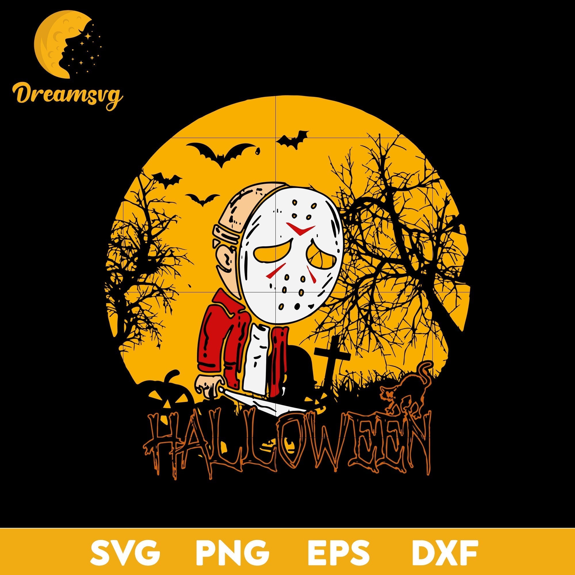 Michael Halloween Moon svg, Halloween svg, png, dxf, eps digital file ...