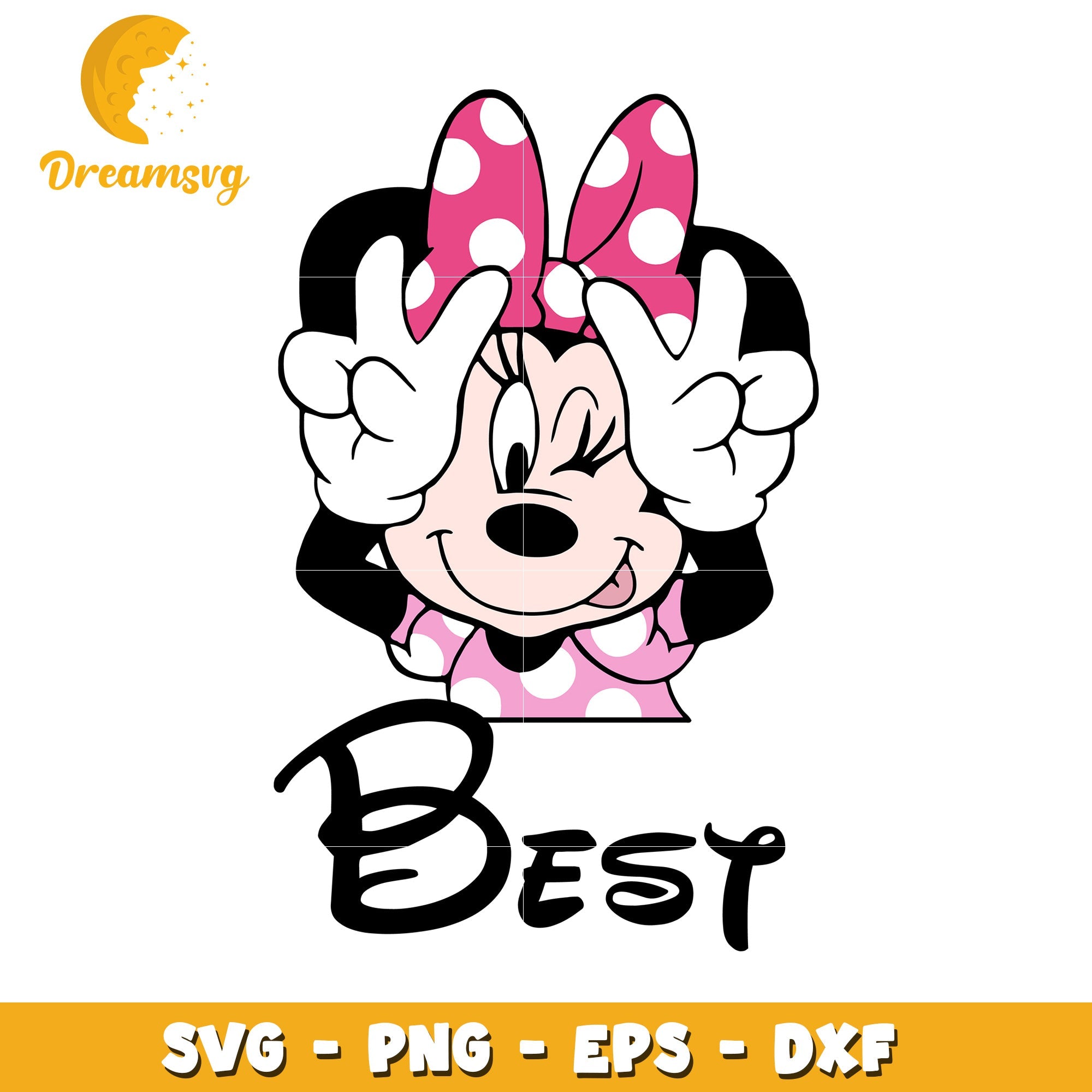Minnie Mouse Best Friend SVG PNG EPS DXF