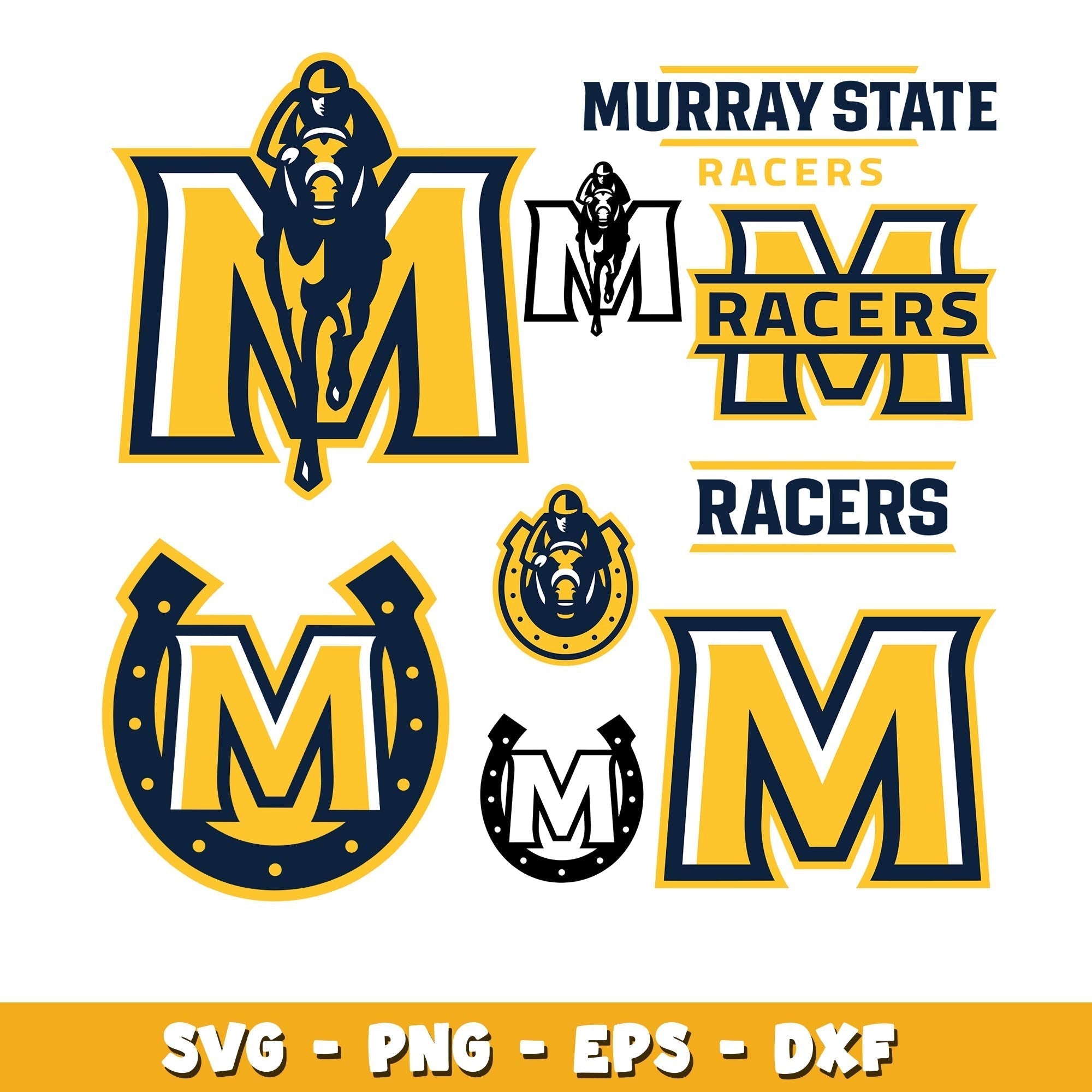 Murray state racers Bundle svg, Murray state racers logo svg, ncaa svg