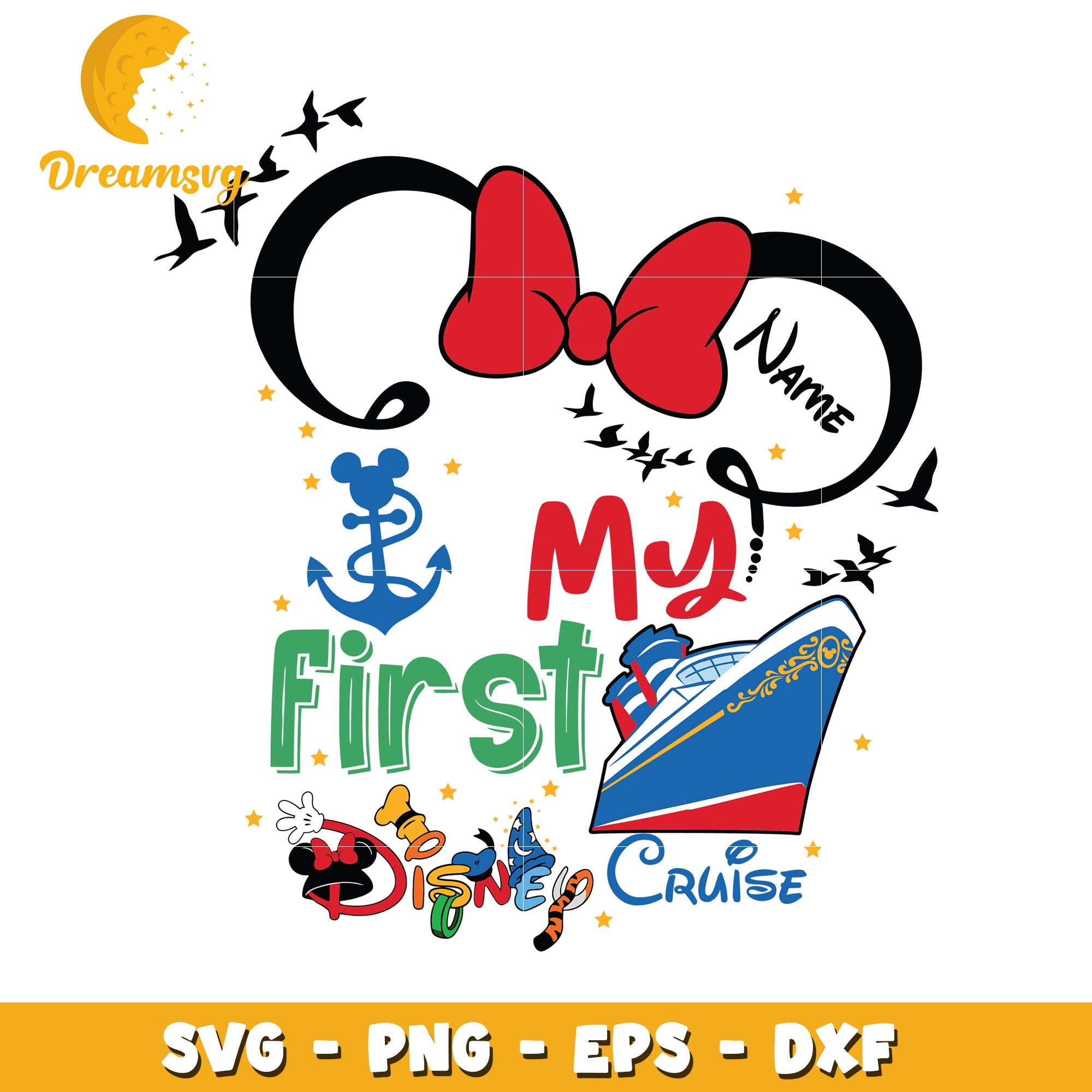 My First Disney Cruise SVG PNG EPS DXF