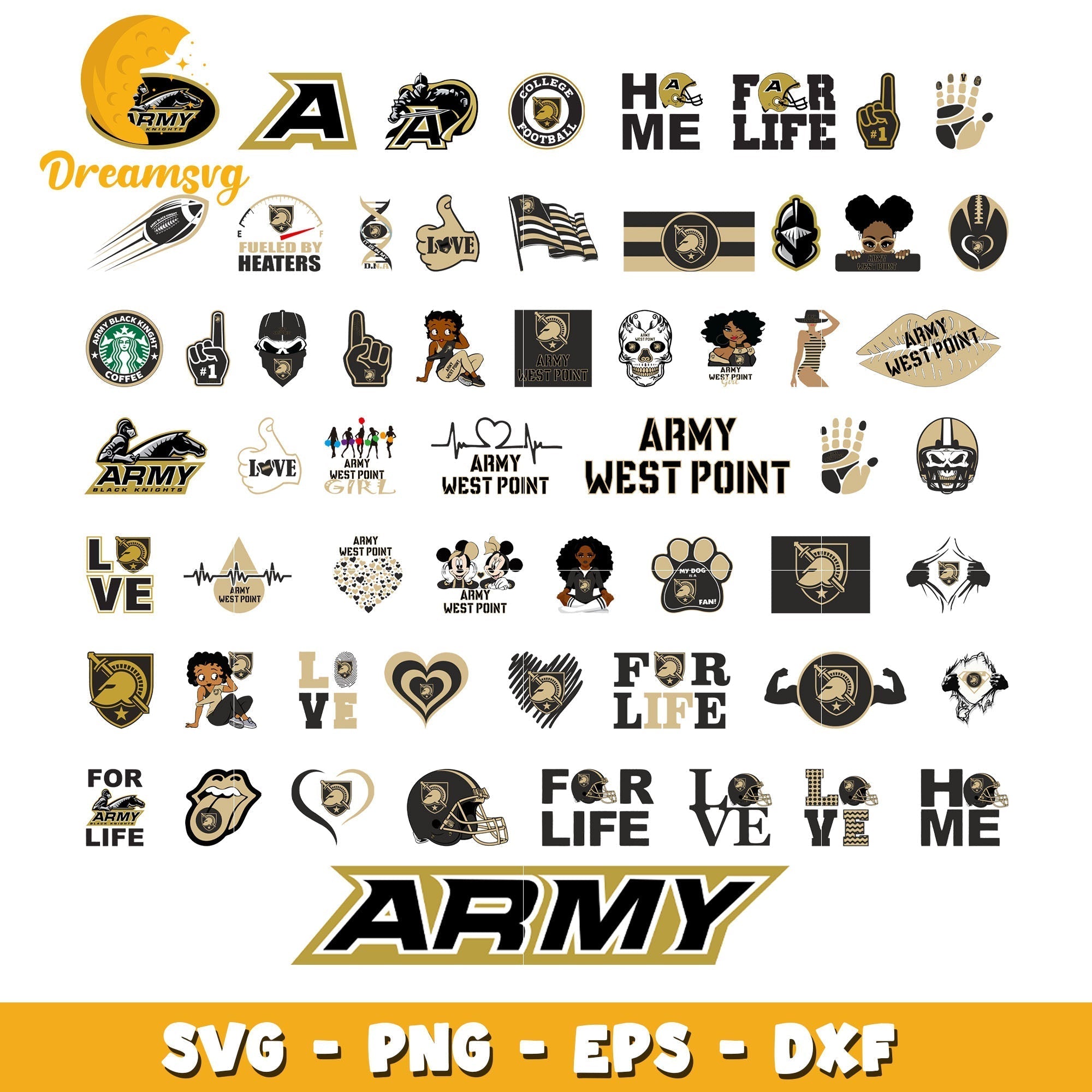 Army west point logo bundle svg, army west point football svg