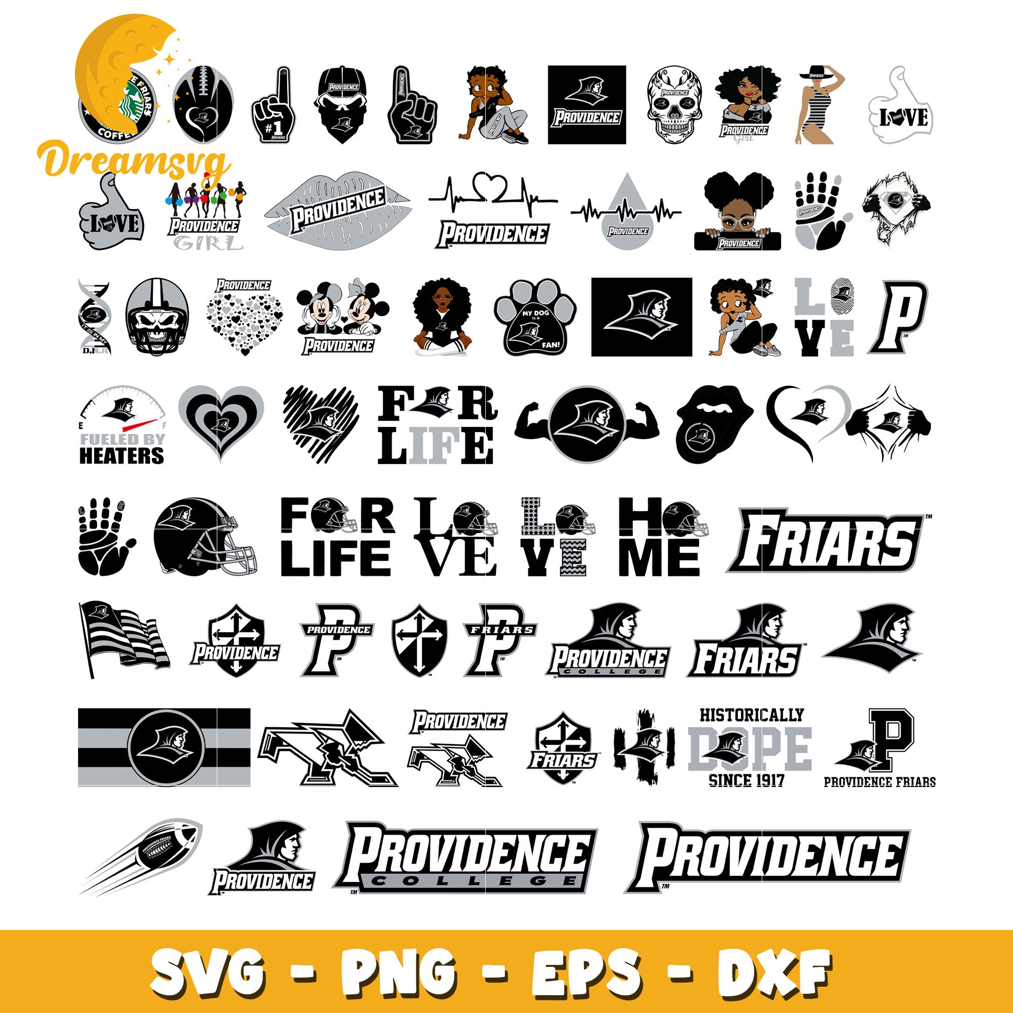 Providence friars logo bundle svg, providence friars svg
