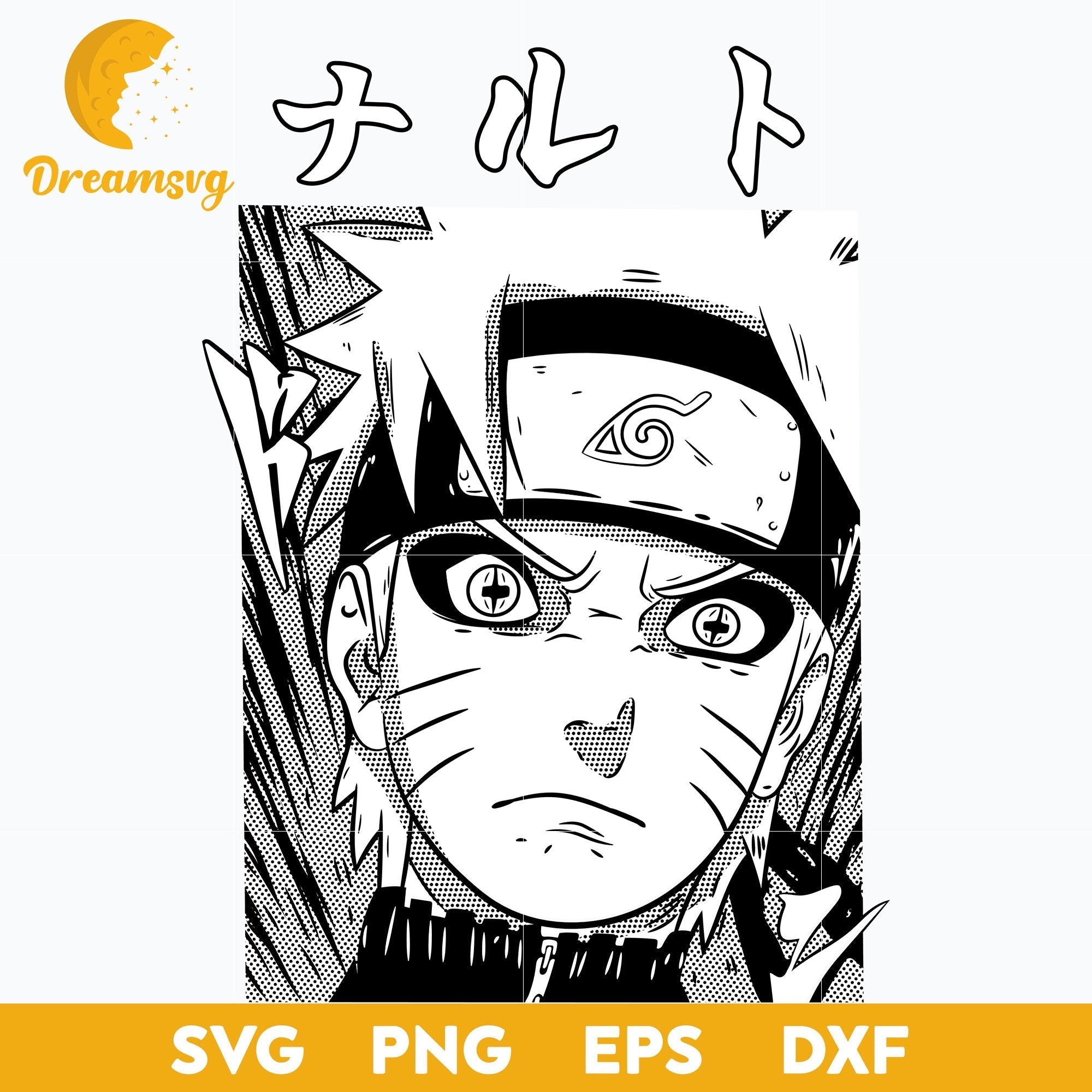 Naruto White Svg, Naruto Svg, Naruto Anime Svg, Anime Gift Svg, Anime
