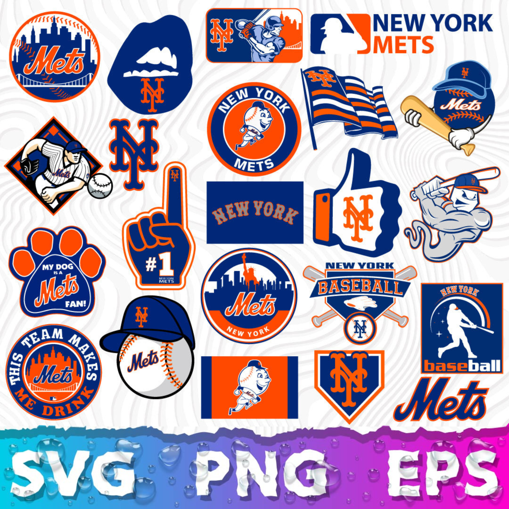 New York Mets Logo SVG, NY Mets PNG Logo Transparent, SVG Cut Files Fo