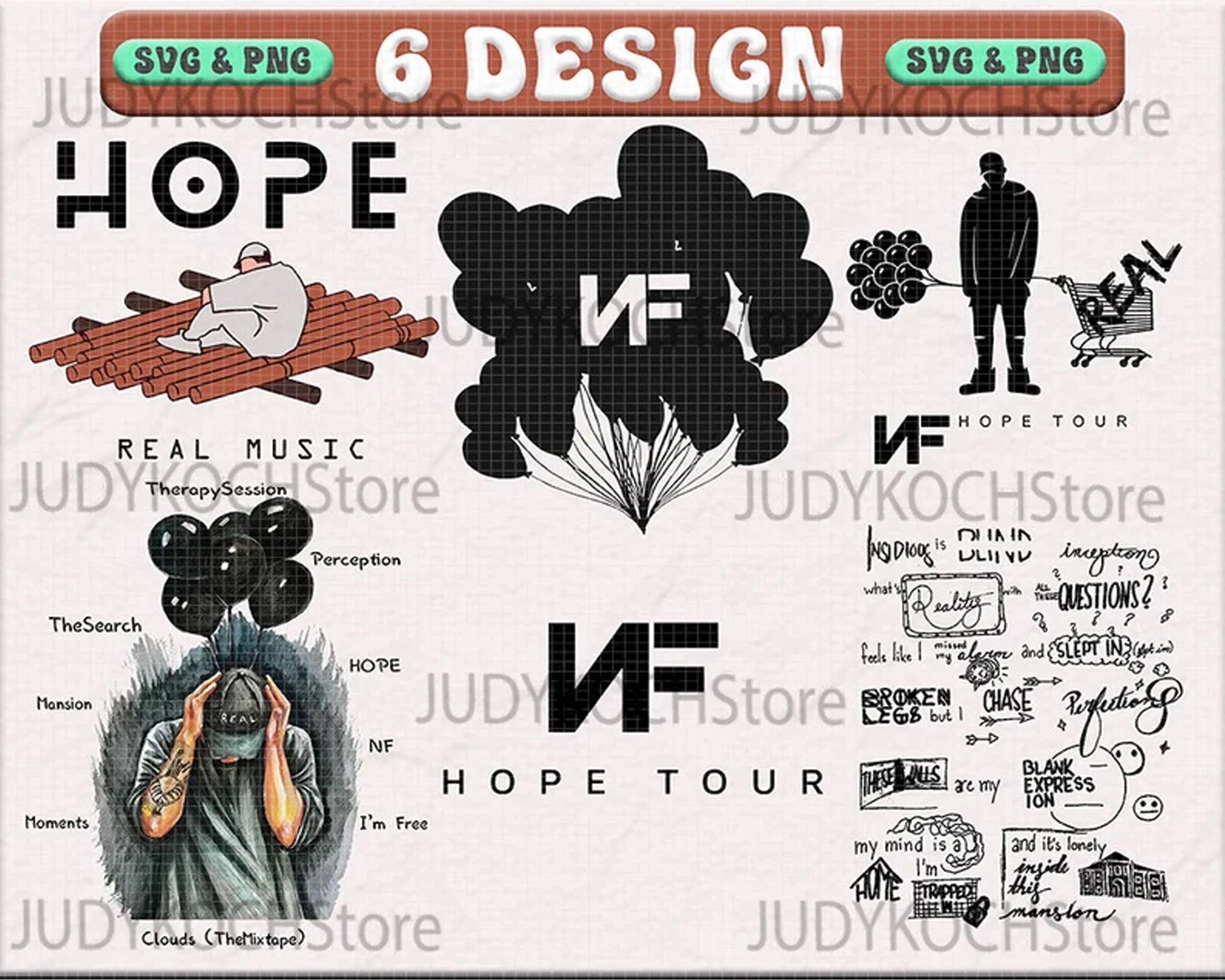Nf Hope Tour 2023 Png, Nf Rapper Shirt, Hope Tour Merch