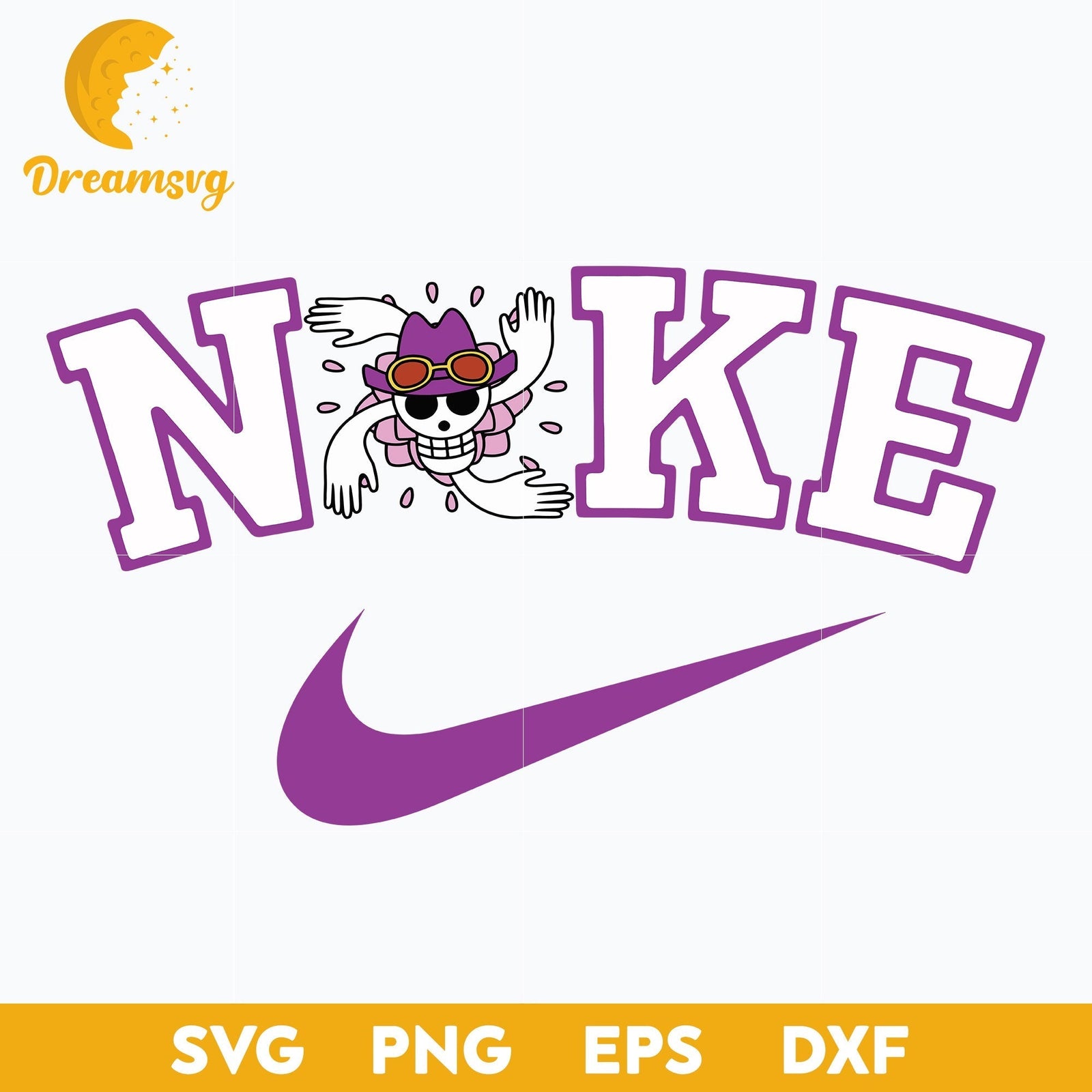 Nico Robin x Nike Svg, Nico Robin Jolly Roger Svg, Jolly Roger Svg, Ro