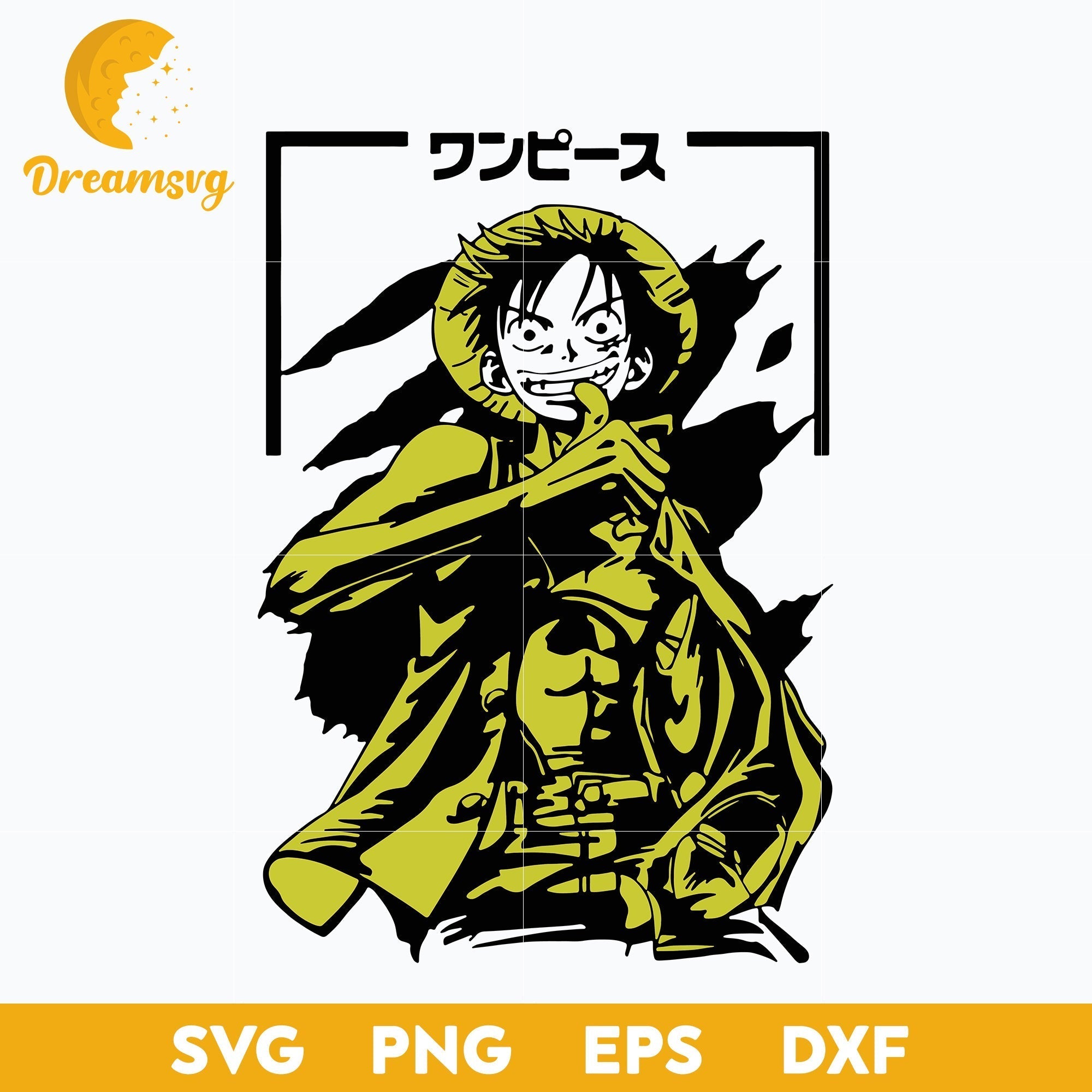 One Piece Luffy Svg, Anime One Piece Svg, Luffy Svg, Luffy Anime Svg,