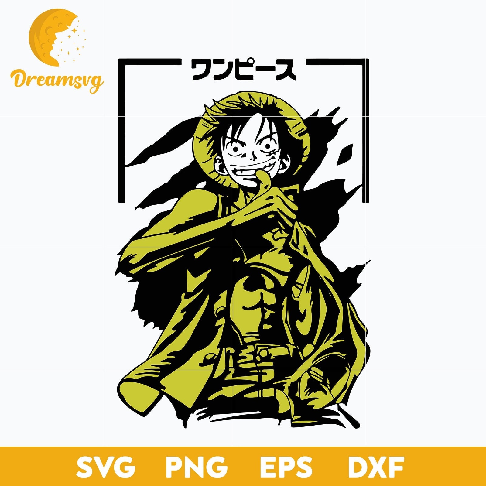 One Piece Luffy Svg, Anime One Piece Svg, Luffy Svg, Luffy Anime Svg,