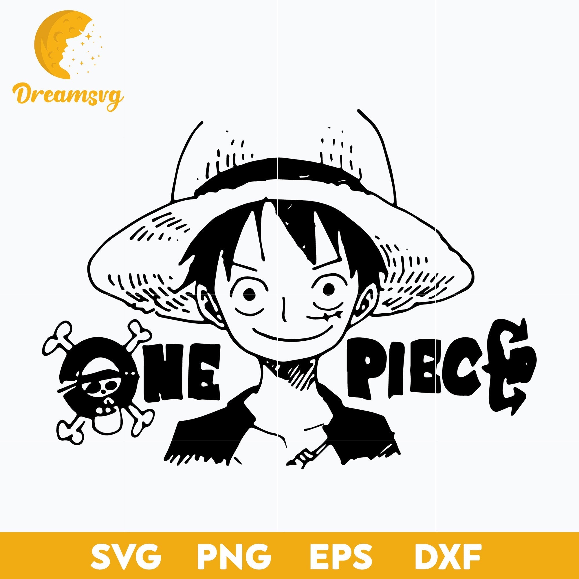 One Piece Luffy Svg, Luffy Svg, Anime One Piece Svg, Monkey D. Luffy S