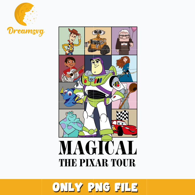 Buzz Lightyear Magical the pixar tour png