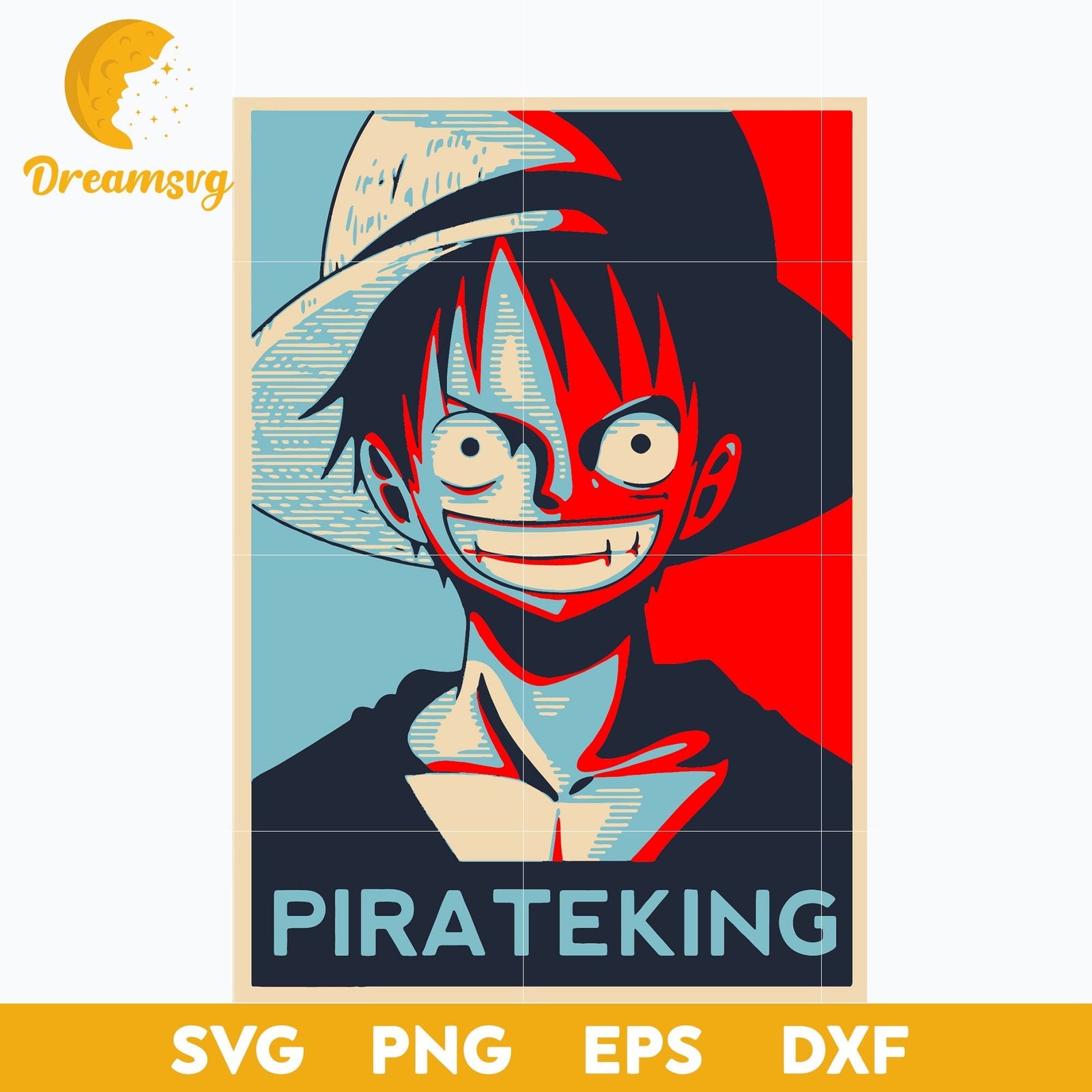 Pirateking Luffy Svg, Monkey D. Luffy Svg, One Piece Svg, Luffy One Pi