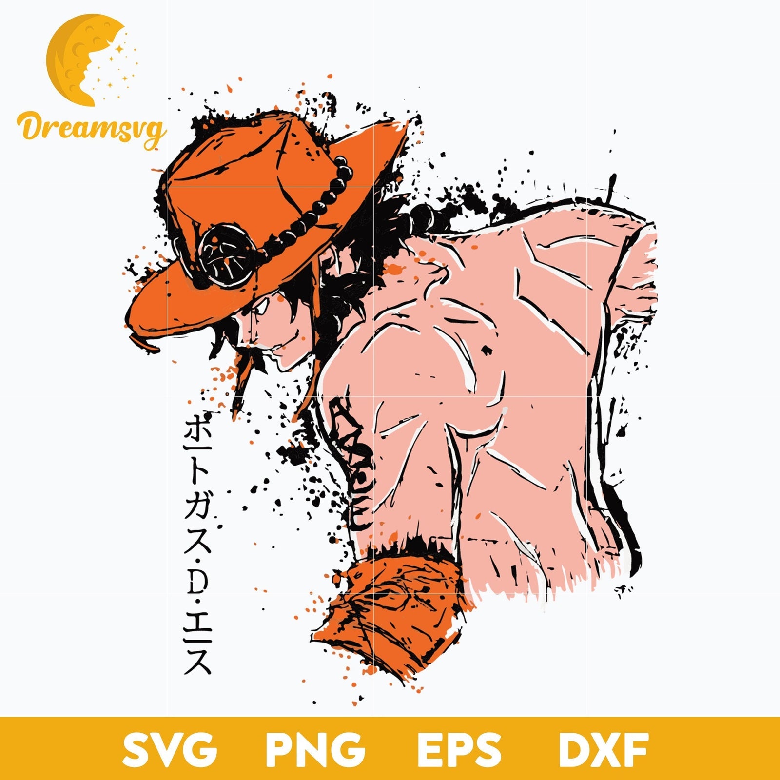 Portgas D. Ace Svg, Ace One Piece Svg, Anime One Piece Svg, One Piece
