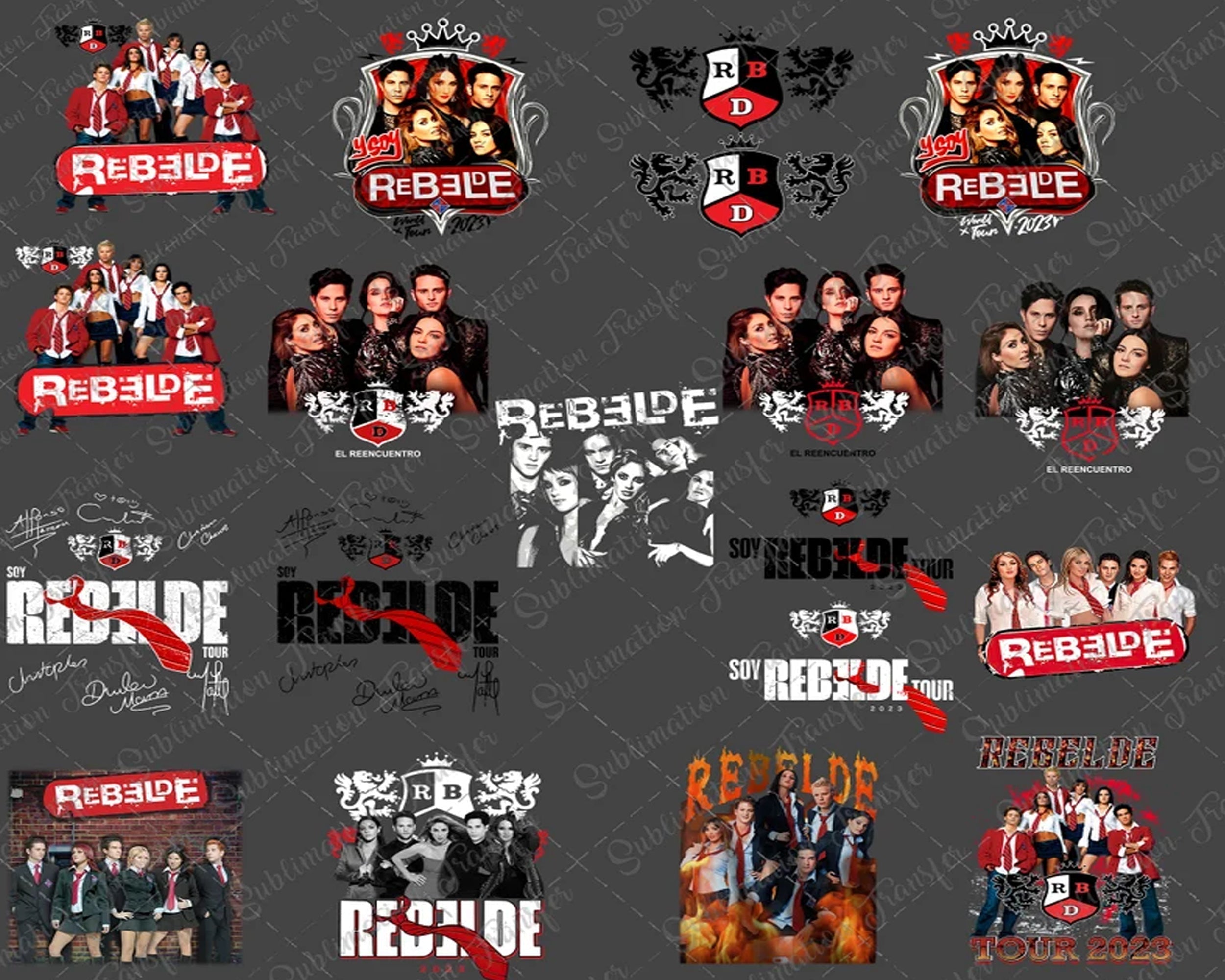 RBD Rebelde Tour 2023 png, Rebelde Concert PNG, Digital Download