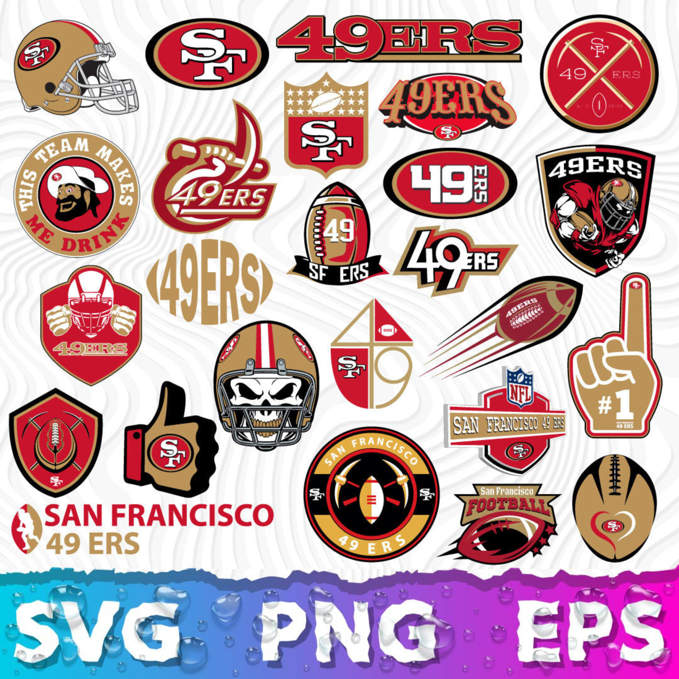 San Francisco 49ers Logo SVG, 49ers PNG Logo Transparent, SVG Cut File