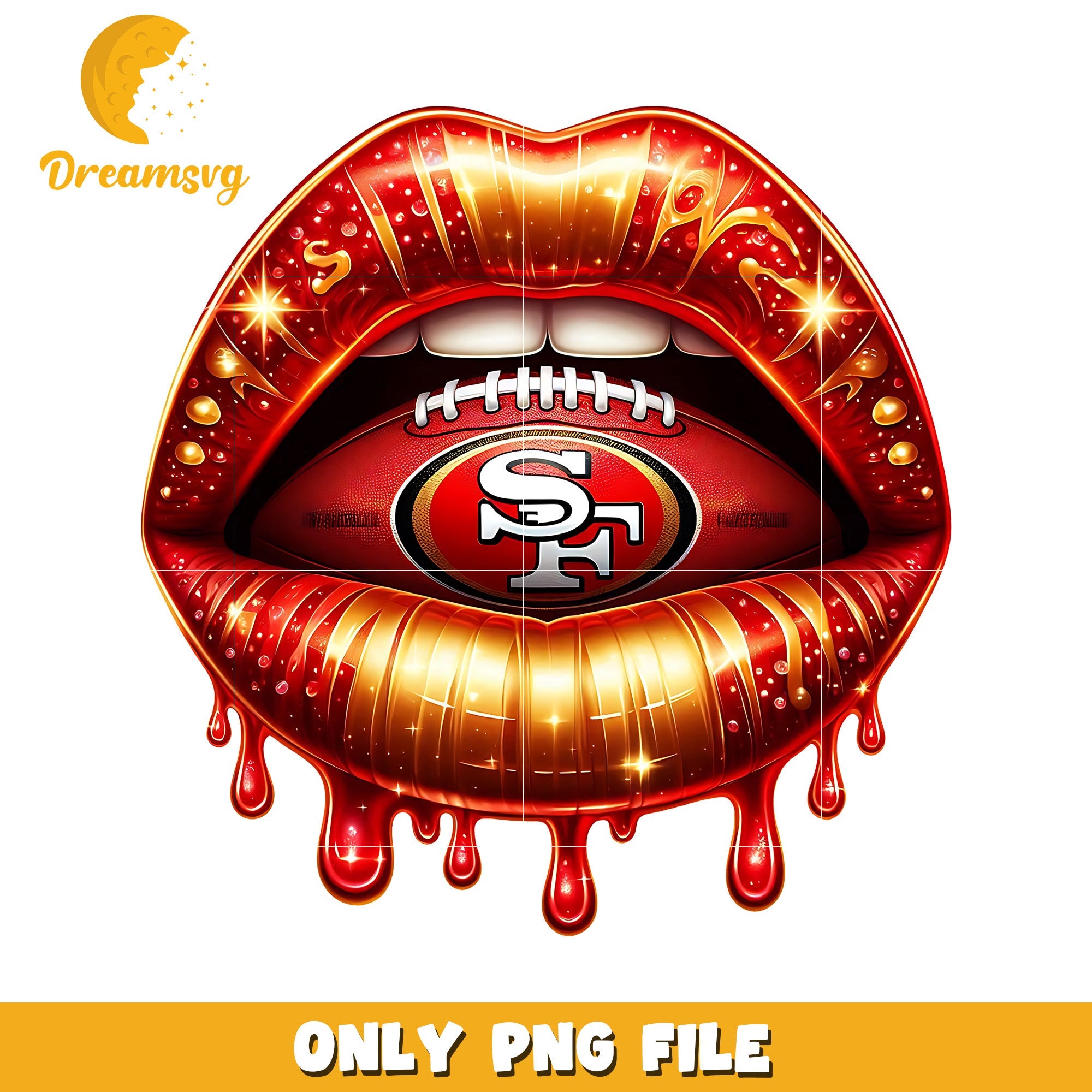 San francisco 49ers lips png, nfl teams png, nfl team logo png