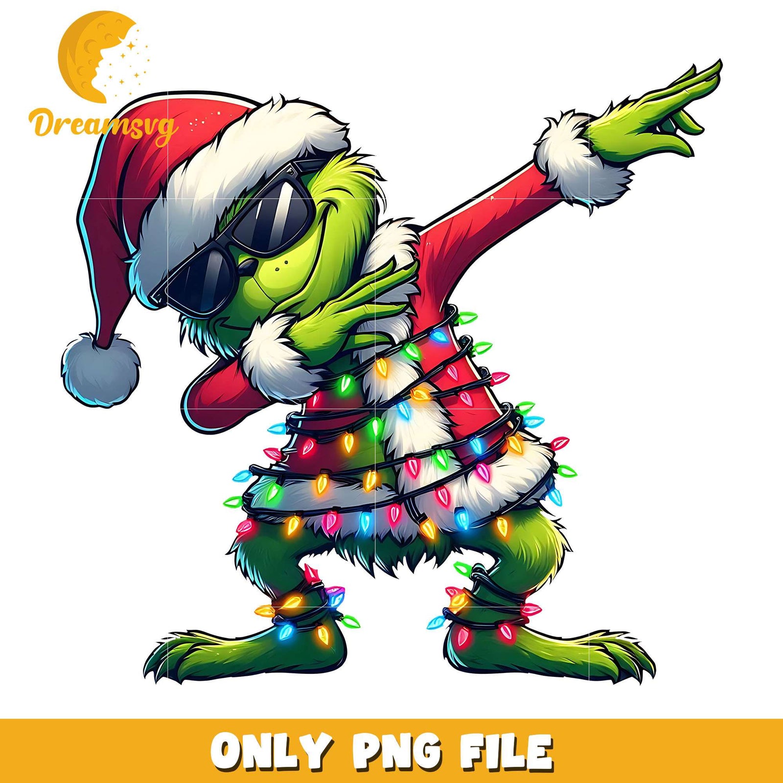 Santa grinch dab dance png, character png, christmas png