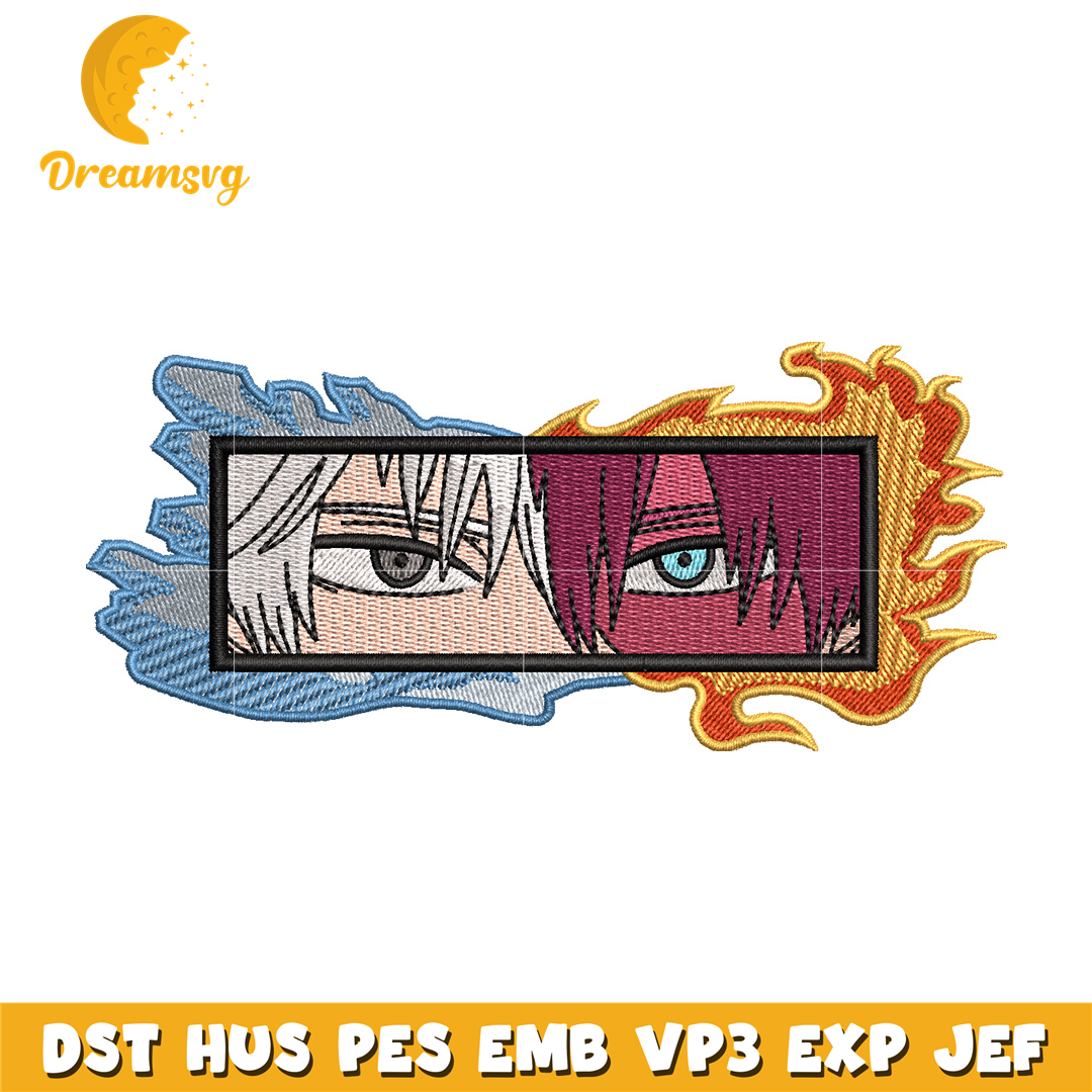 Shoto eyes embroidery design