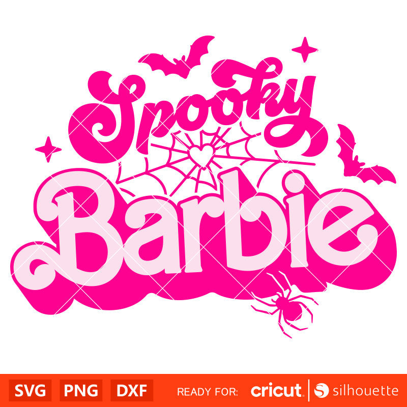 Spooky Barbie Svg, Barbie Doll Svg, Halloween Svg, Retro Svg, Cricut,
