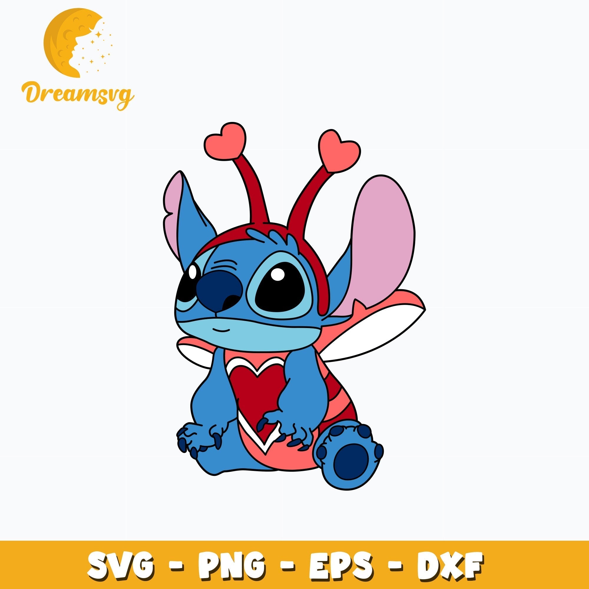 Stitch ladybug Svg
