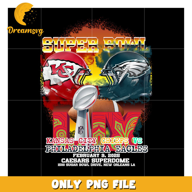 Super Bowl 2025 PNG Kansas City vs Philadelphia