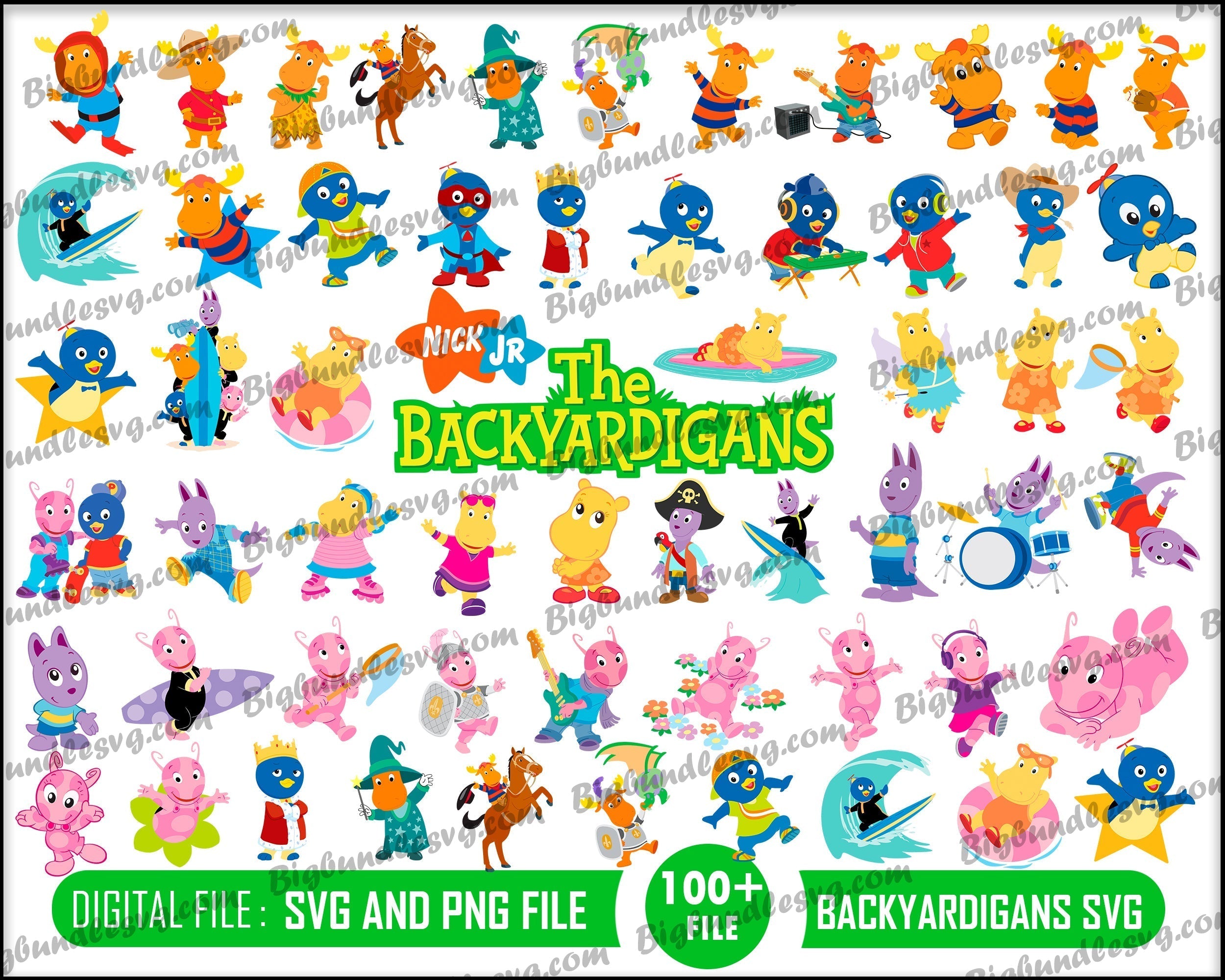 The Backyardigans svg bundle - Digital download
