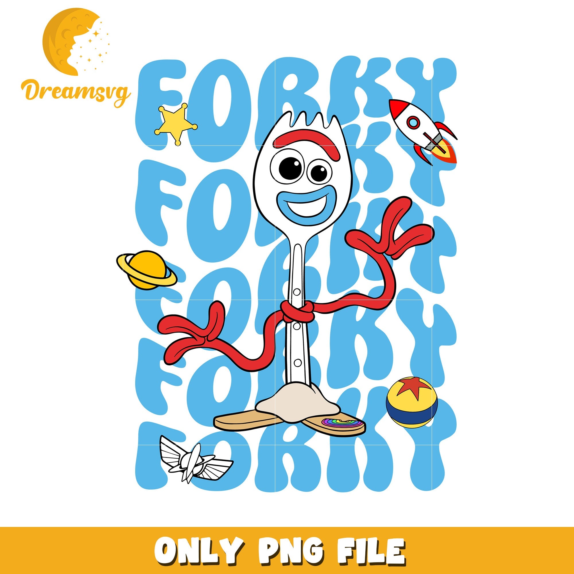 Toy Story Forky PNG Design