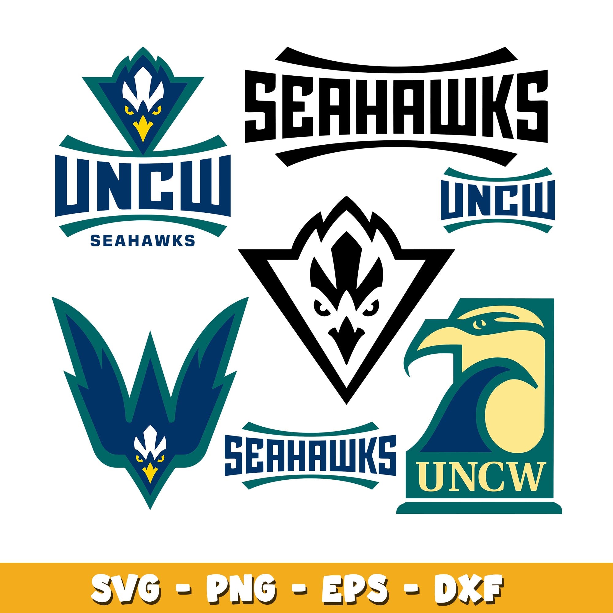 UNC Wilmington Seahawks Football Bundle svg, UNC Wilmington Seahawks l ...