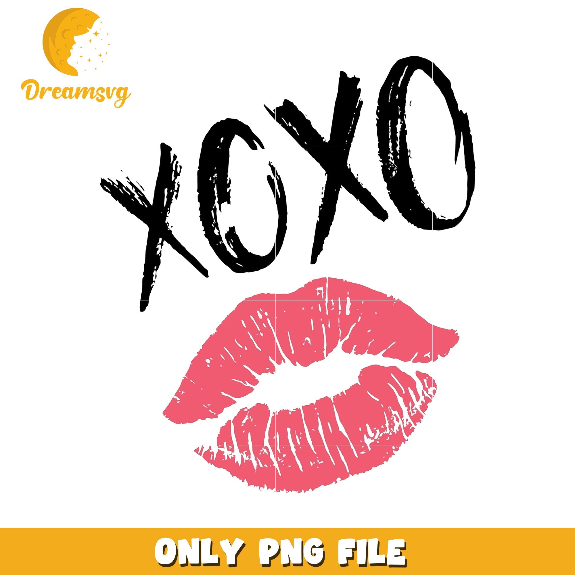 XOXO Lips PNG Kiss Graphic – Printy Studio