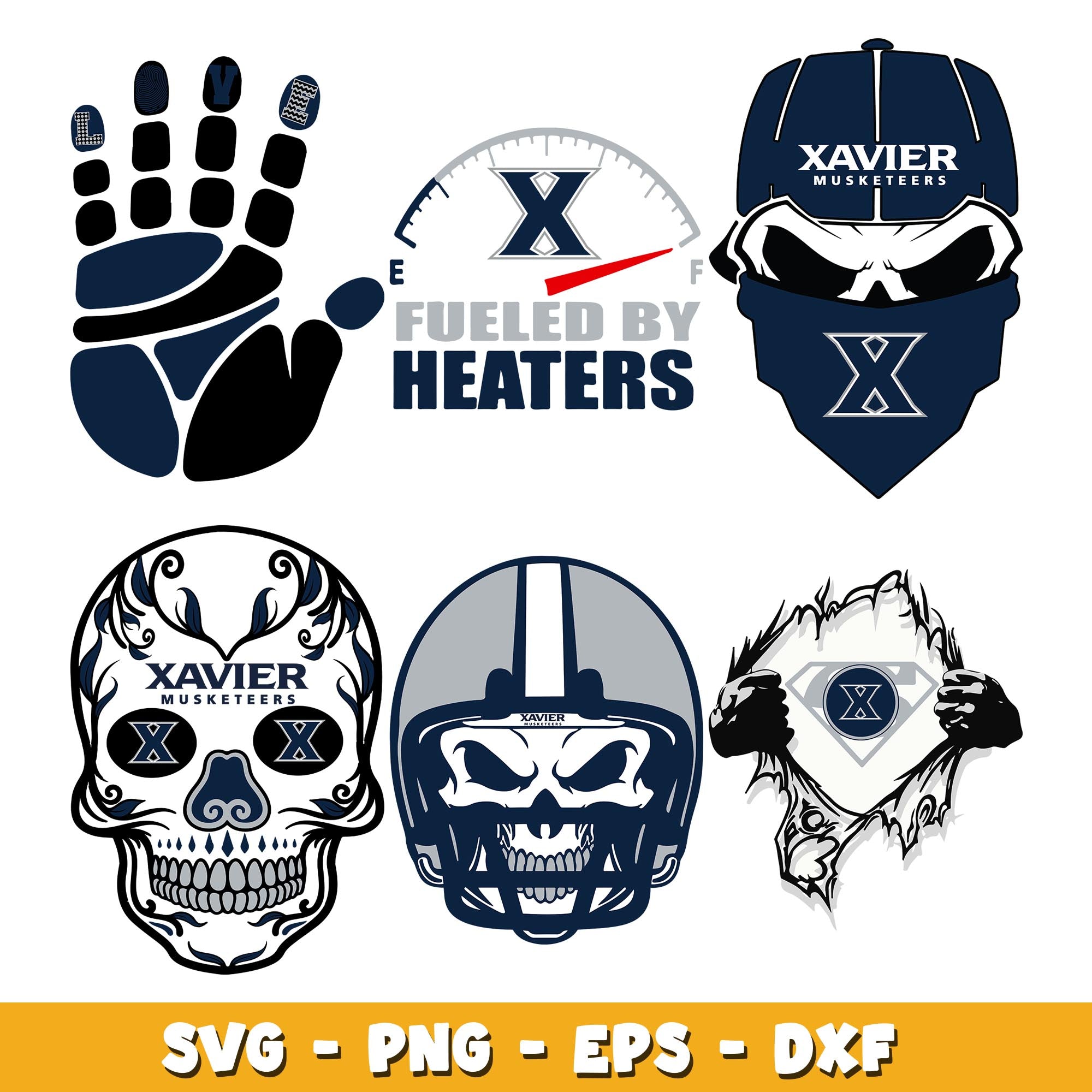 Xavier Bundle svg, Xavier logo svg, ncaa svg