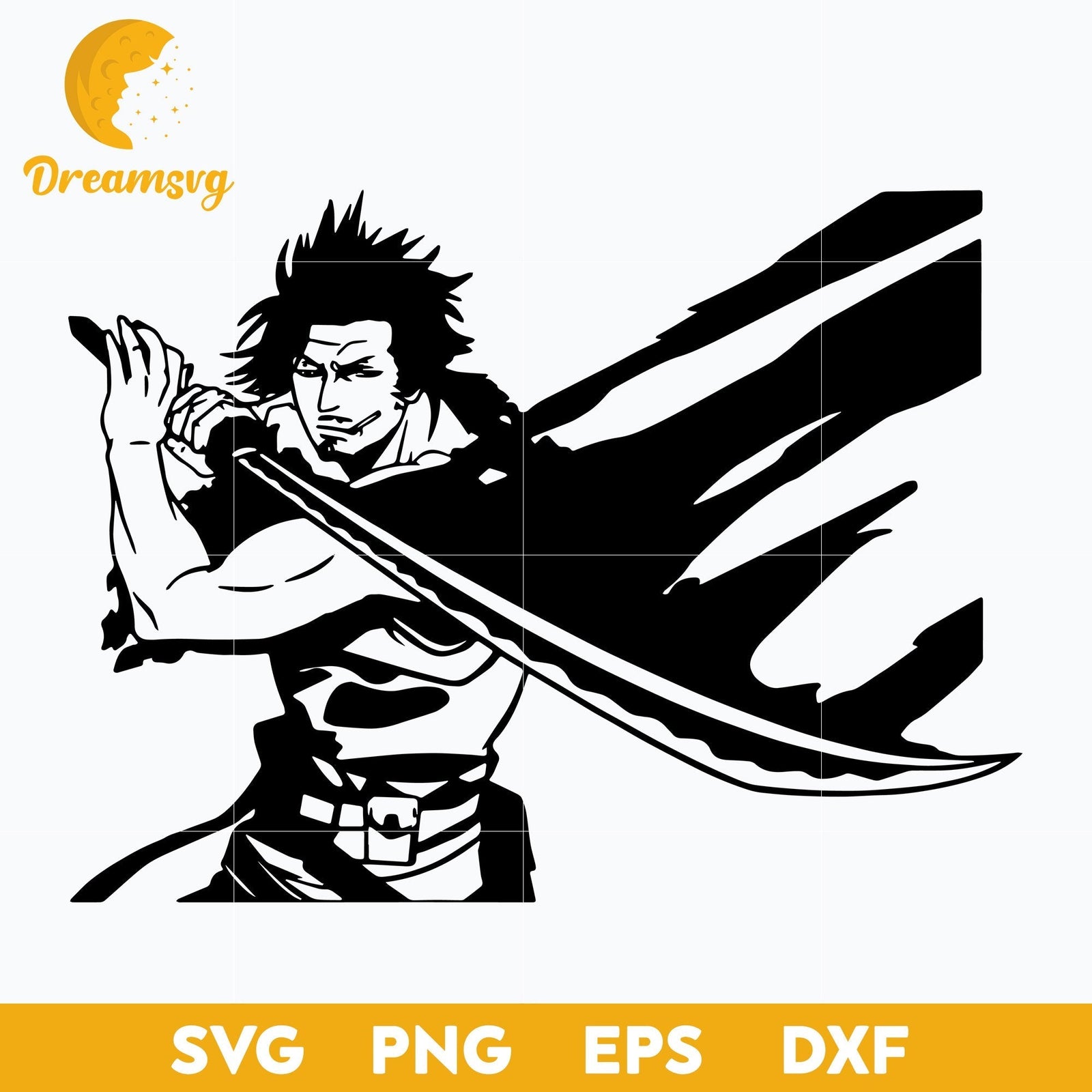 Yami Sukehiro Svg, Black Clover Svg, Anime Svg, Manga Japanese Svg, pn