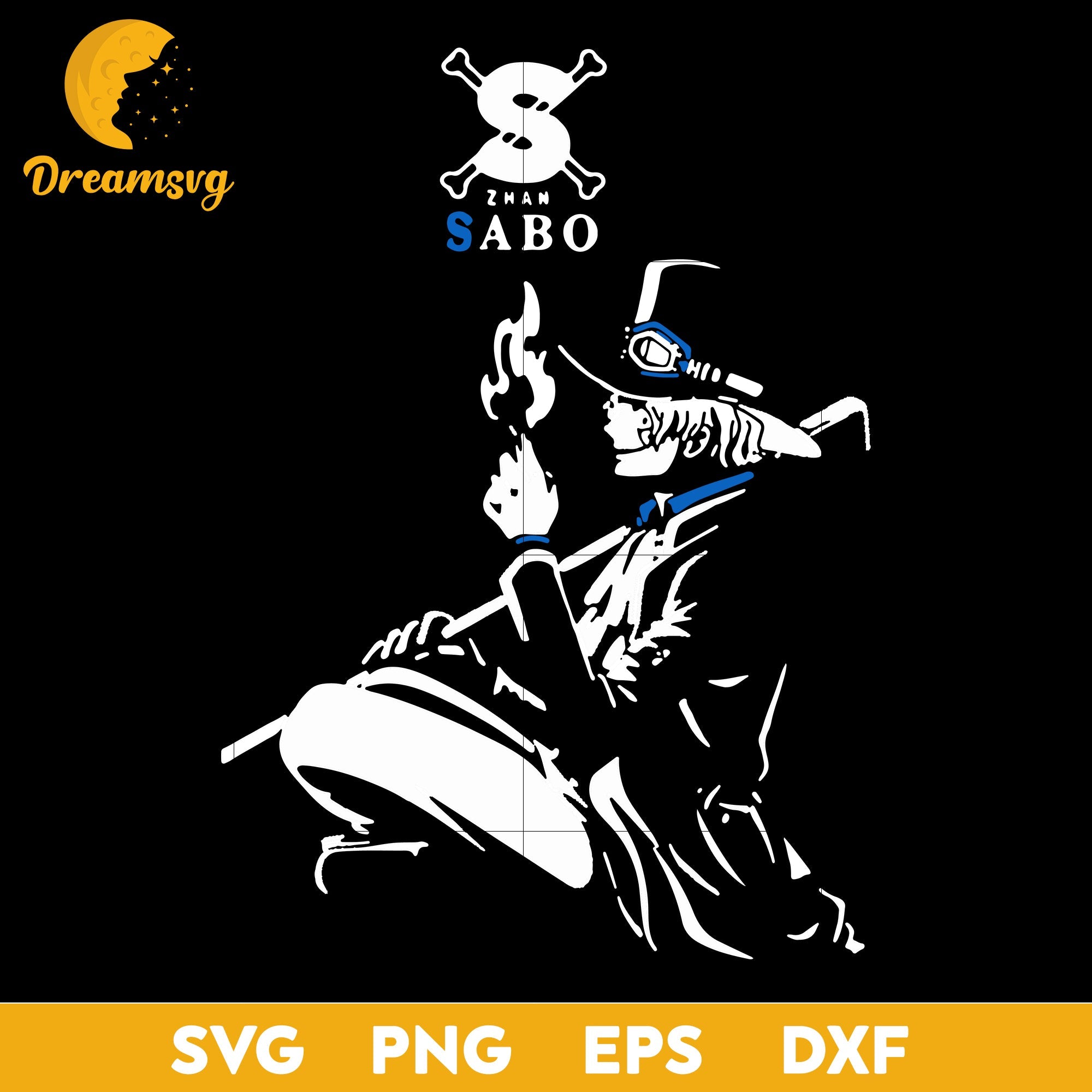 Zhan Sabo Svg, One Piece Svg, Sabo One Piece Svg, Anime Svg, Anime Man