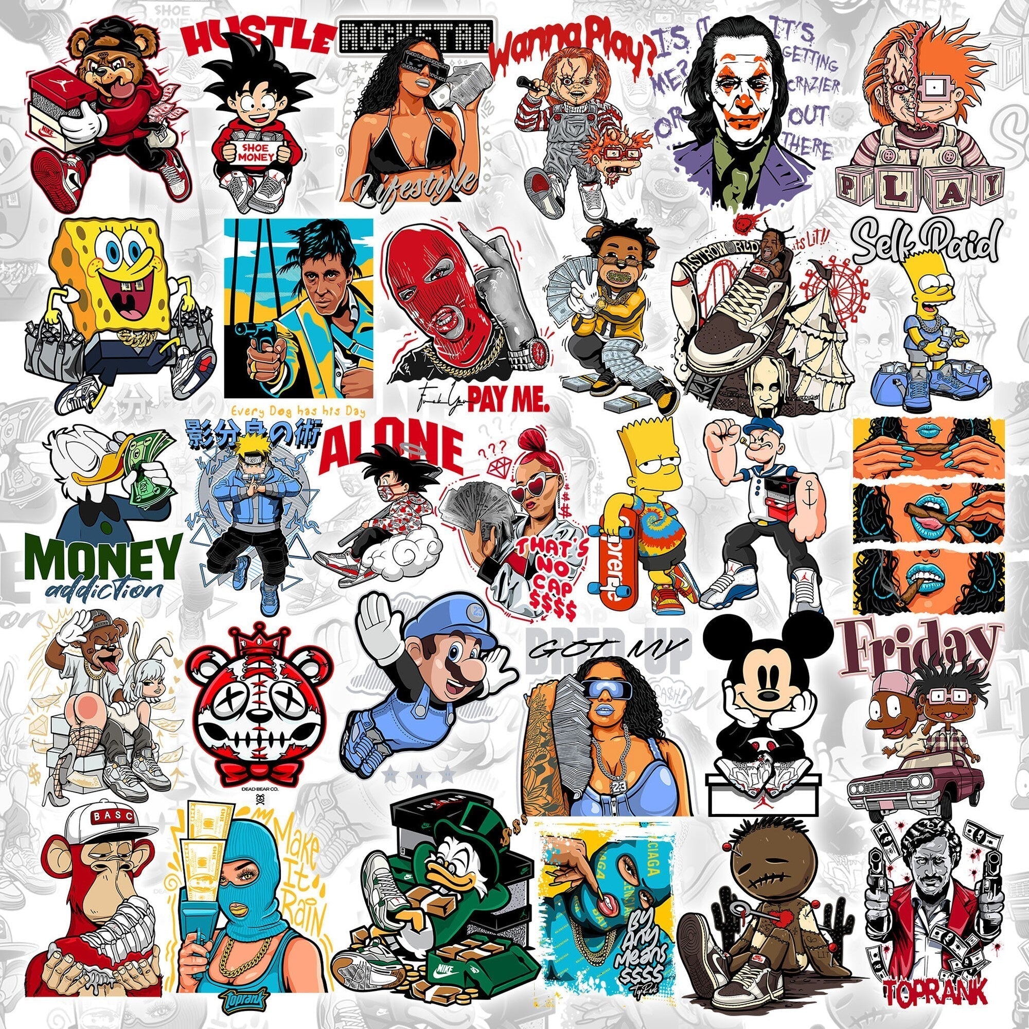 Cartoon Mix Bundle PNG