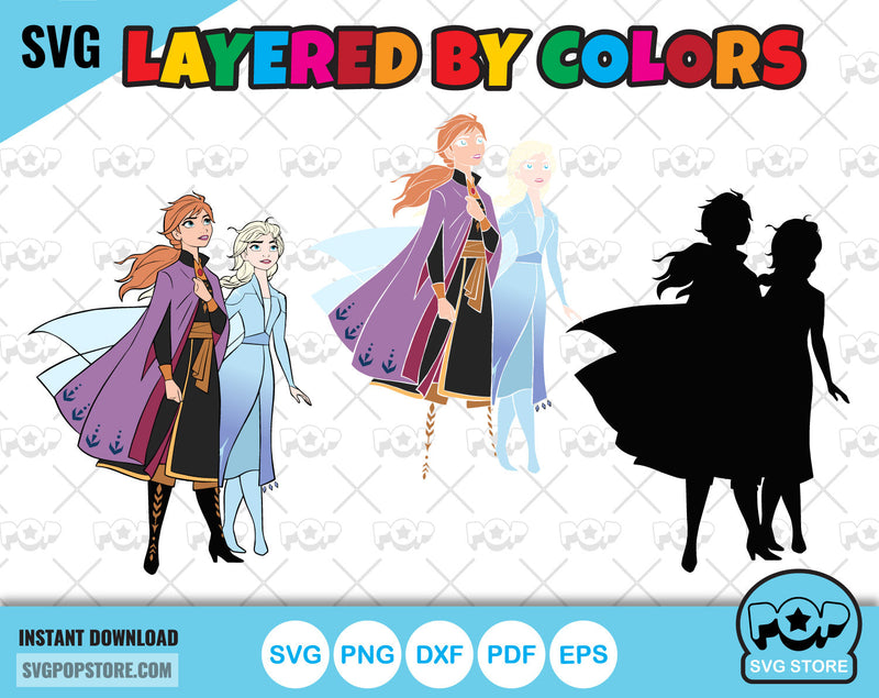 Disney Frozen clipart bundle, Frozen SVG cut files for Cricut / Silhou