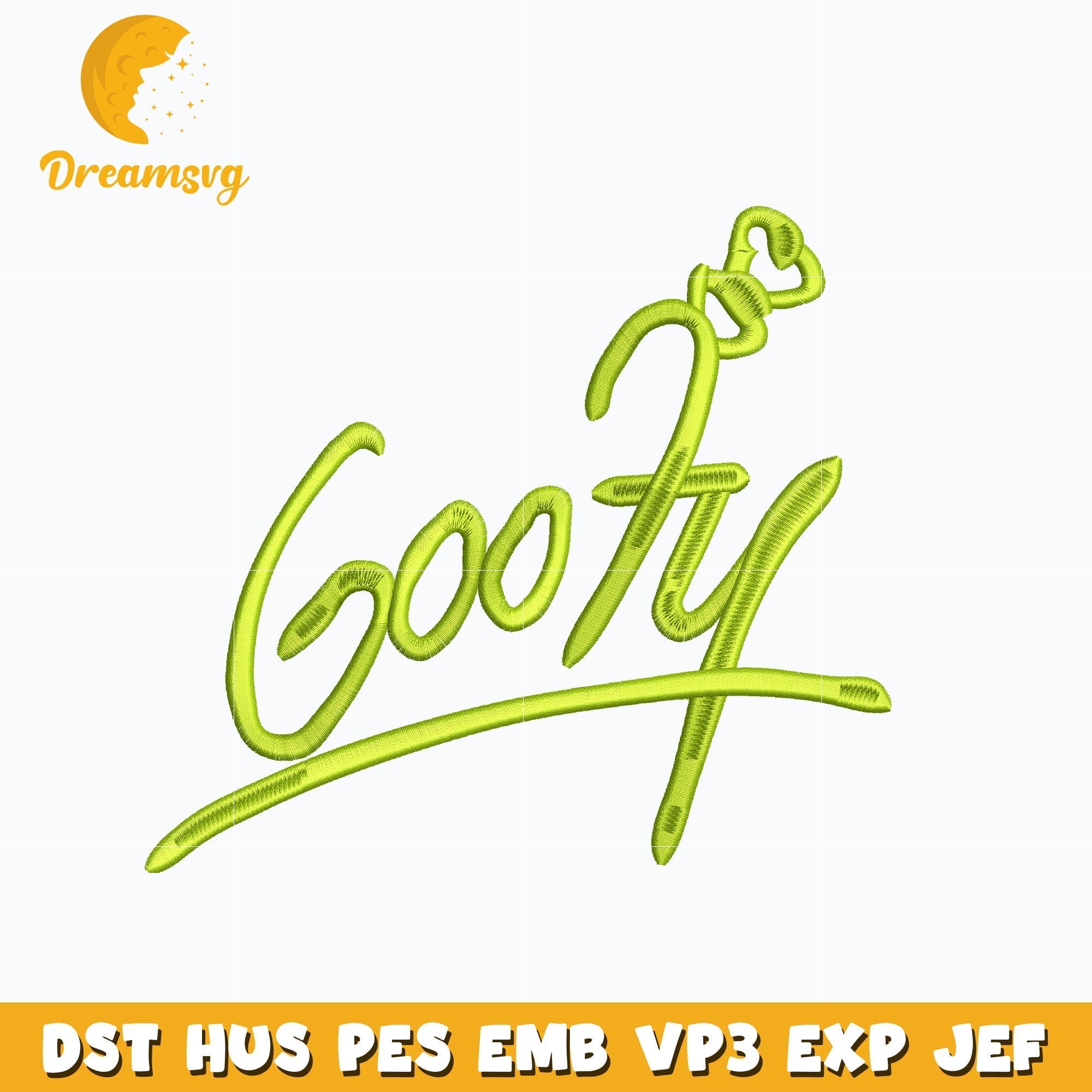 Disney goofy sign embroidery