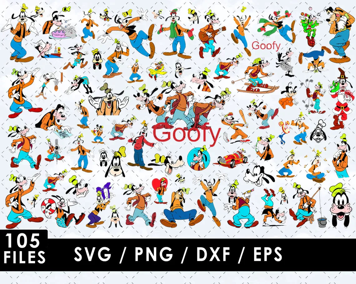 Goofy SVG, Goofy SVG For Cricut & Silhouette, Goofy Clipart, Goofy SVG