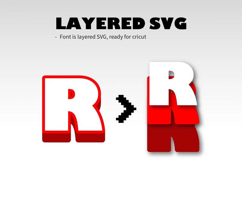 Roblox Font SVG Bundle, Roblox Letters Png, Roblox Alphabet Layered Sv