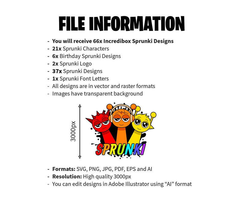 Incredibox Sprunki SVG Bundle, Sprunki Gaming Clipart Layered Svg, Gam