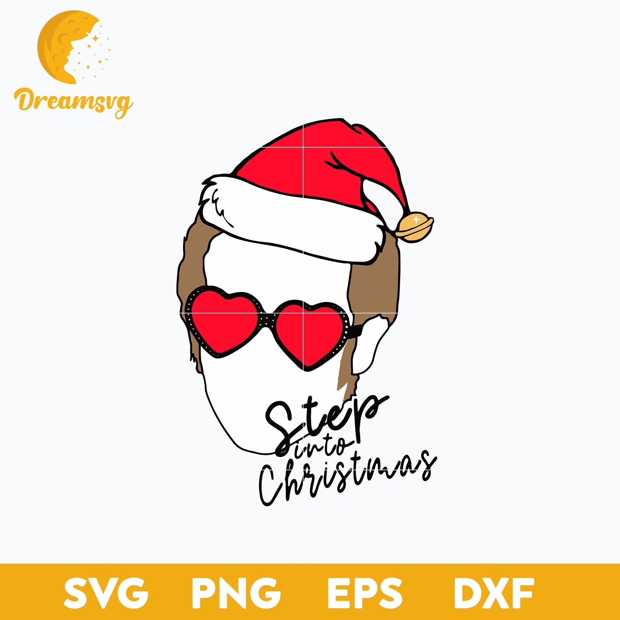 Elton John Step Into Christmas SVG, Christmas SVG, PNG DXF EPS Digital