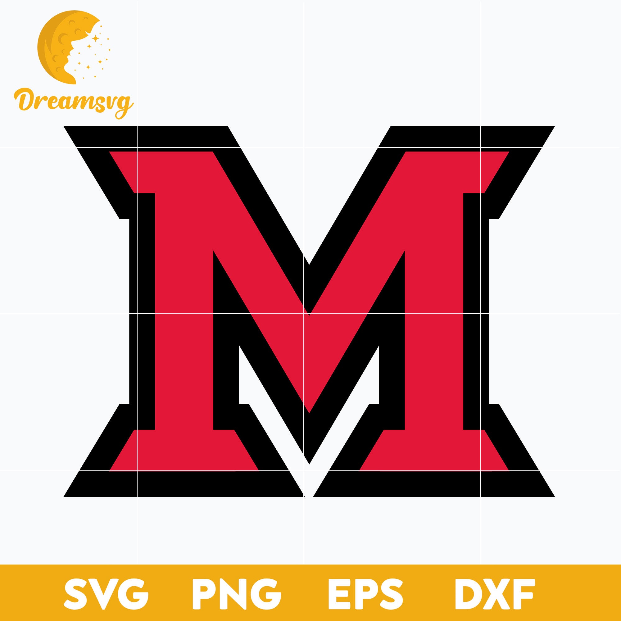 Miami Redhawks Svg, Logo Ncaa Sport Svg, Ncaa Svg, Png, Dxf, Eps Downl