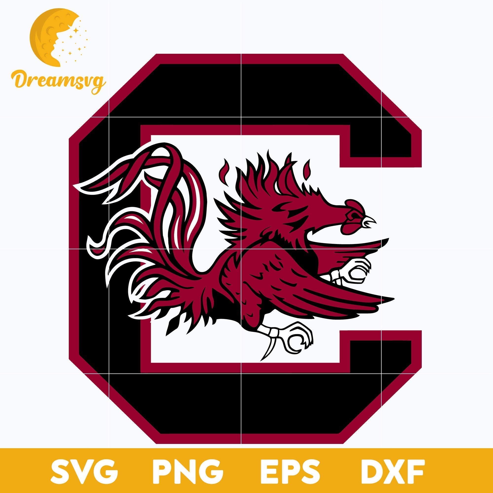 South Carolina Gamecocks Svg, Logo Ncaa Sport Svg, Ncaa Svg, Png, Dxf,