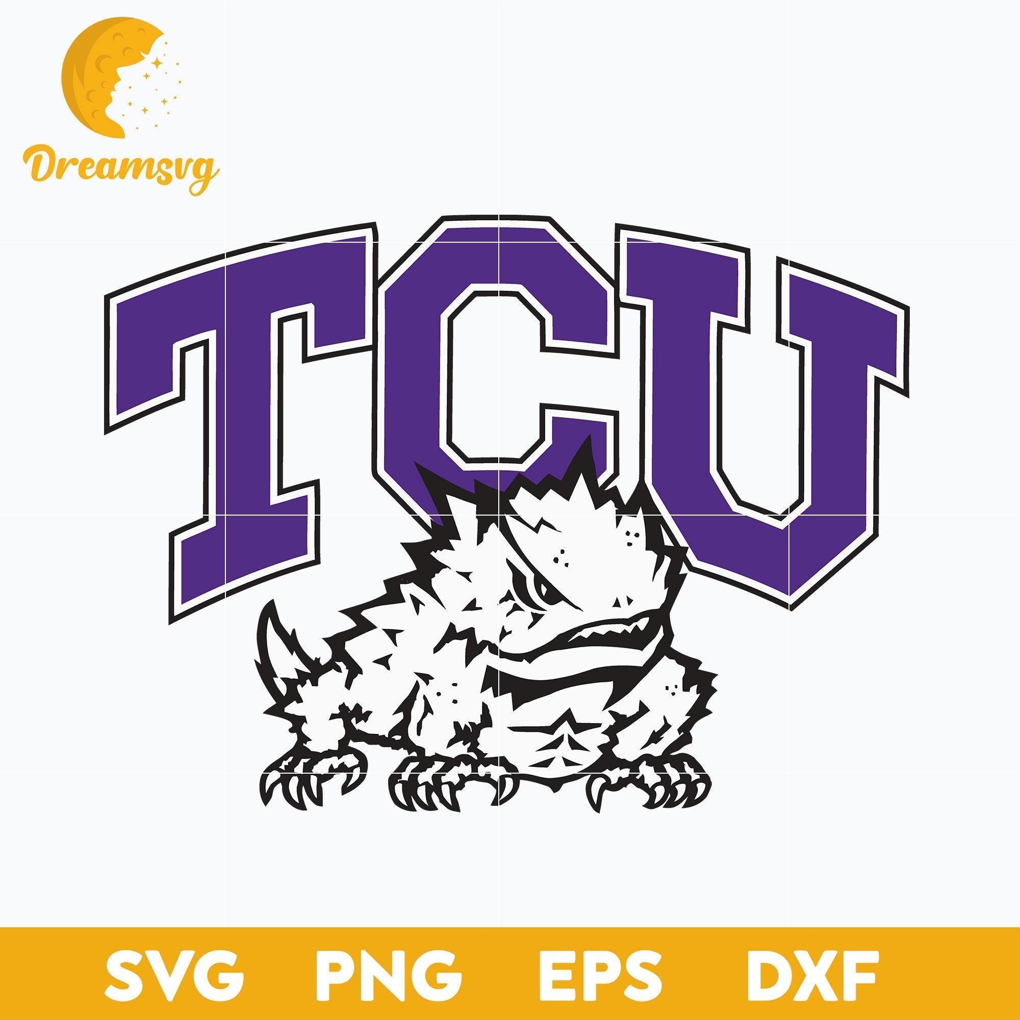 TCU Horned Frogs Svg, Logo Ncaa Sport Svg, Ncaa Svg, Png, Dxf, Eps Dow