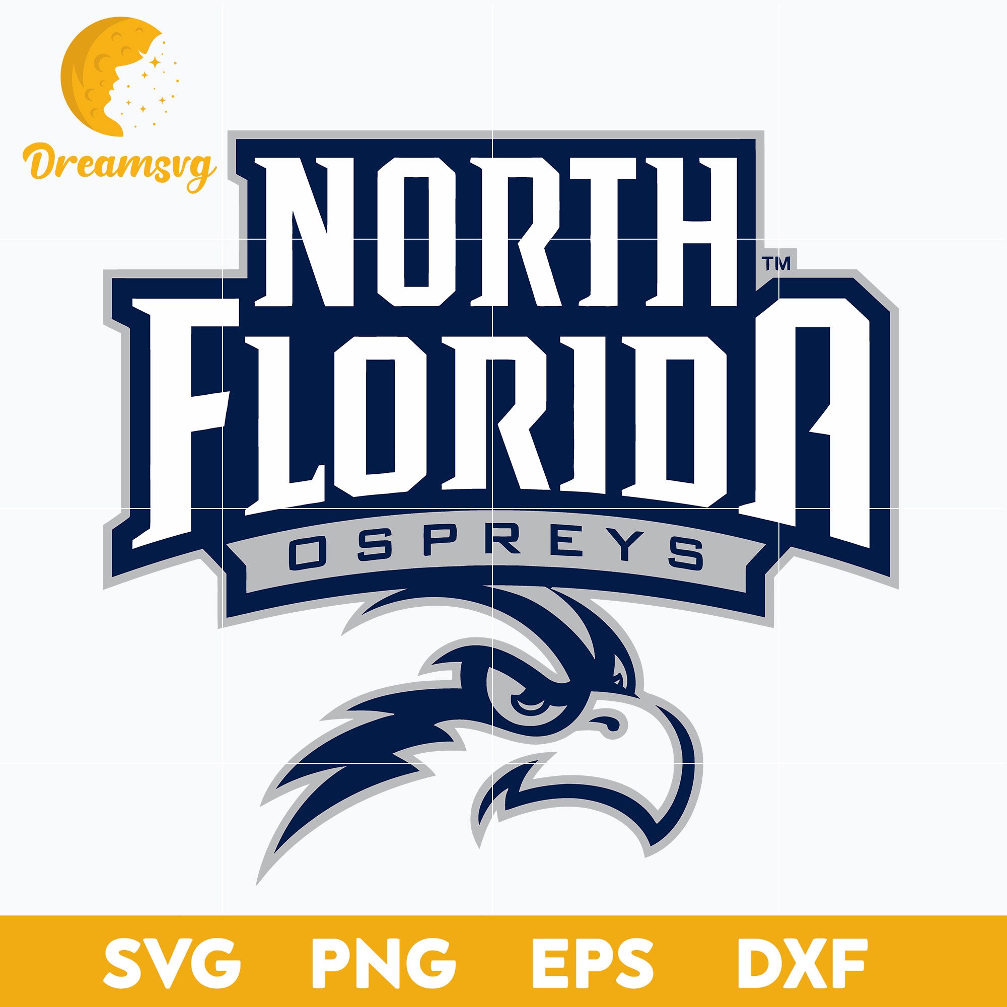 UNF Ospreys Svg, Logo Ncaa Sport Svg, Ncaa Svg, Png, Dxf, Eps Download
