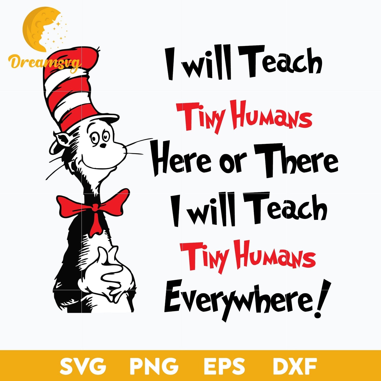I Will Teach Tiny Humans Here Or There I Will Teach Tinny Humans SVG,