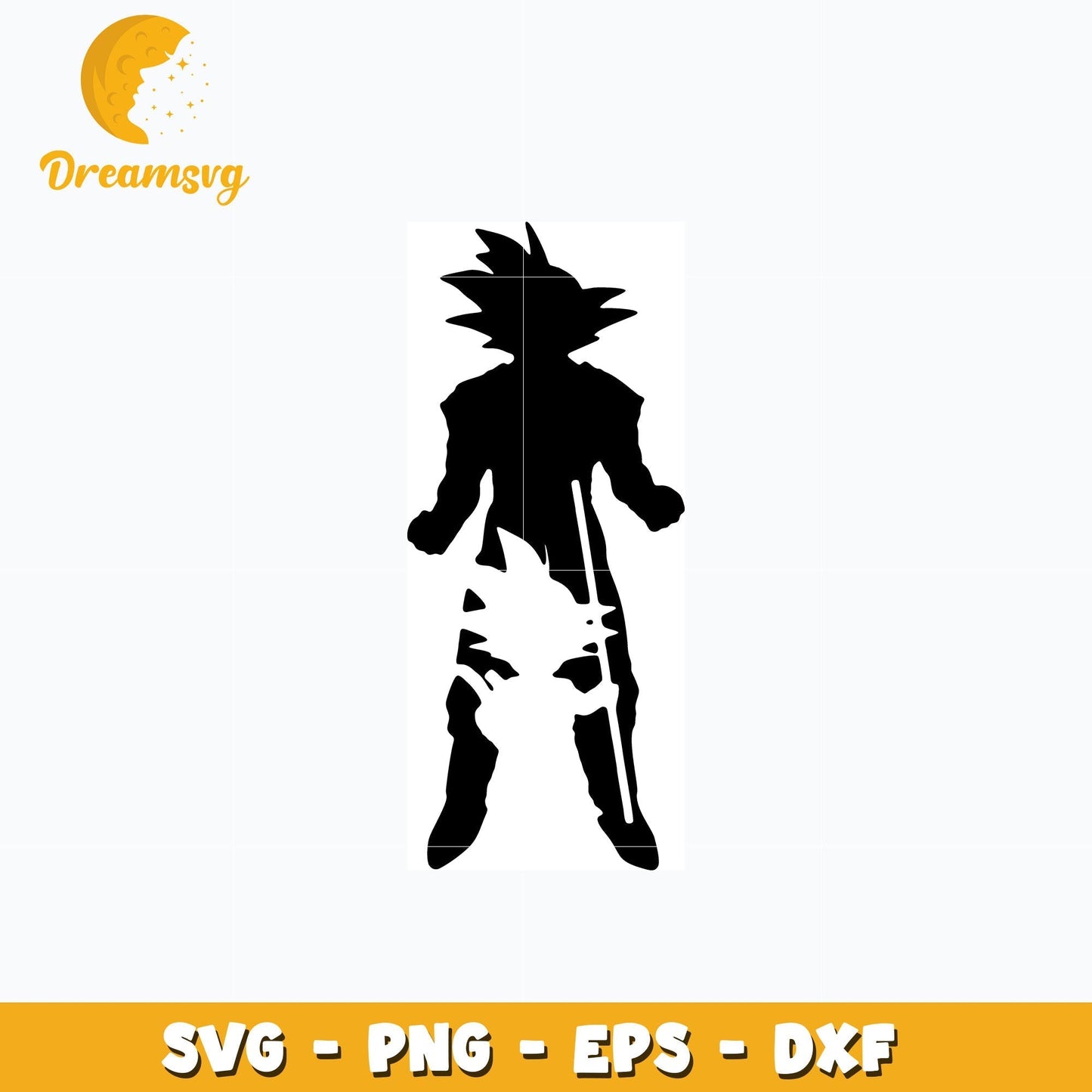 Son Goku shadow design svg, anime svg, Dragonball svg – Printy Studio