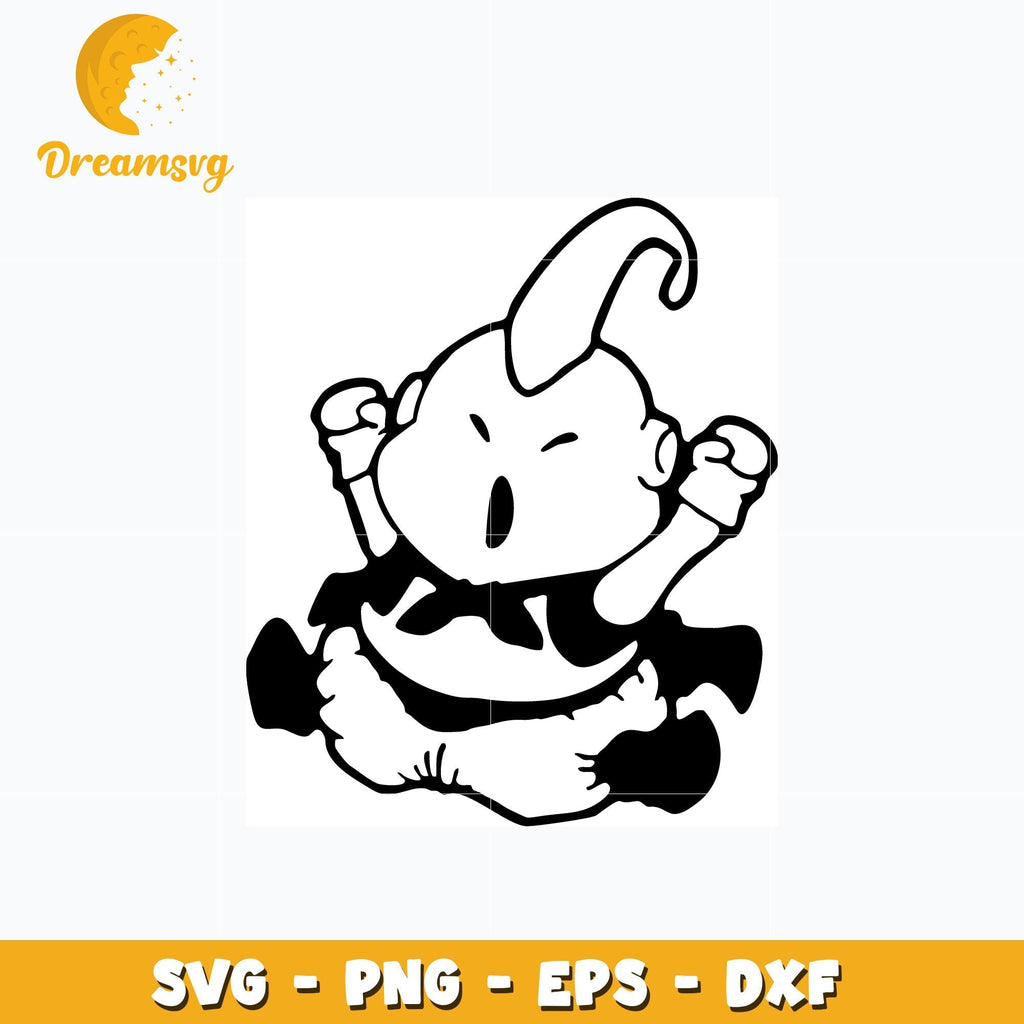 Majin buu chibi Dragonball svg, anime svg, Dragonball svg