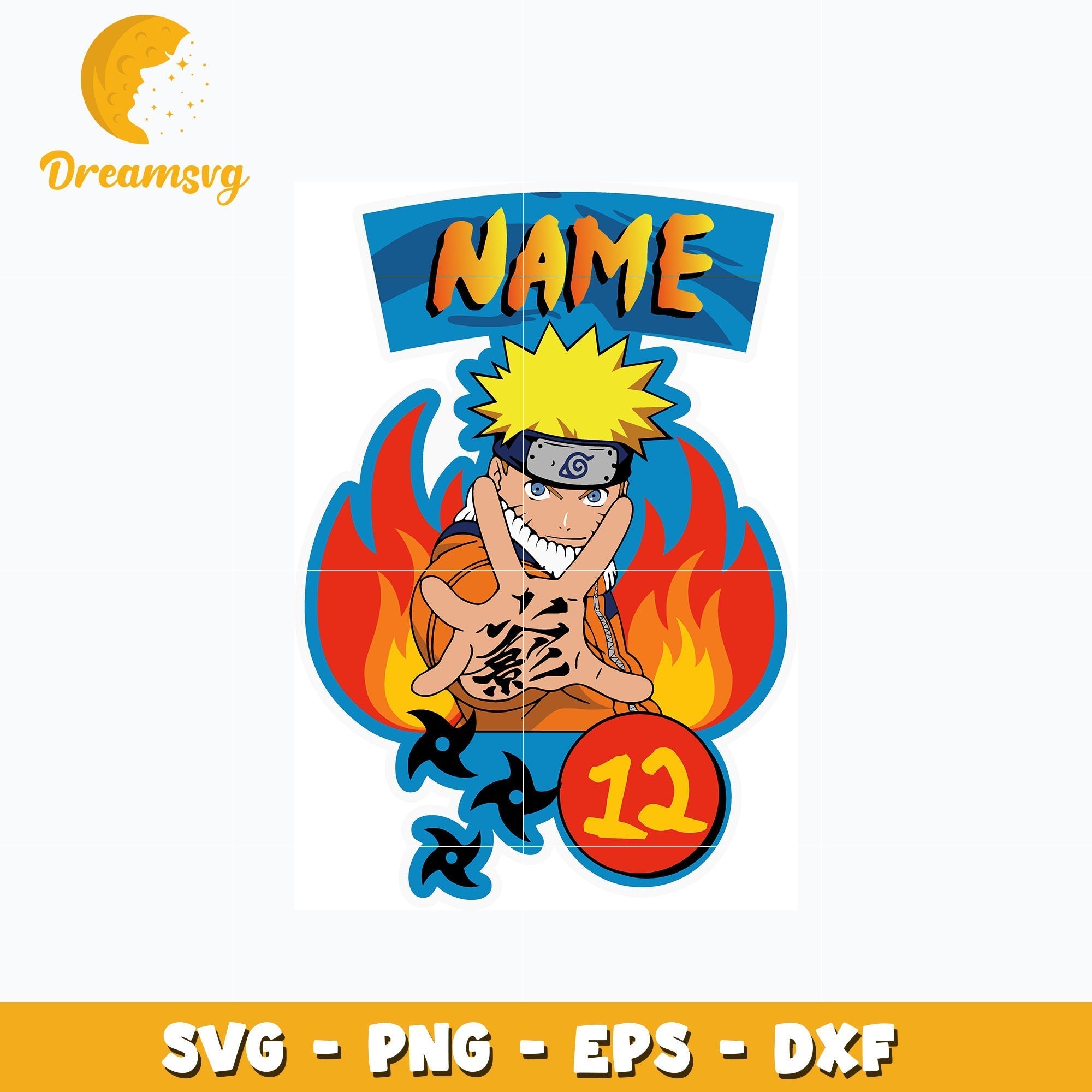 Uzumaki Naruto name design svg, anime svg, Naruto svg