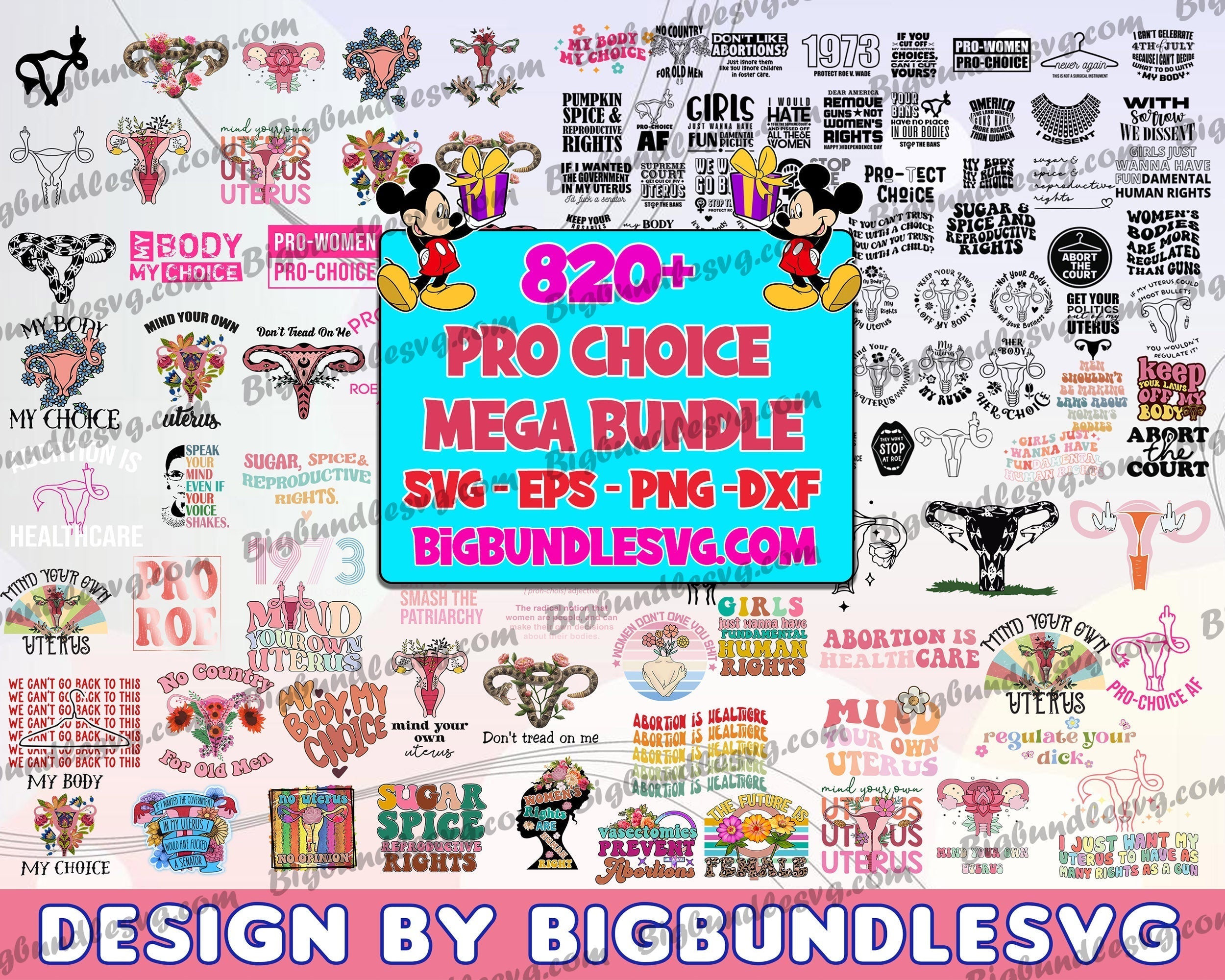 820+ Pro Choice Svg Mega Bundle - Digital download