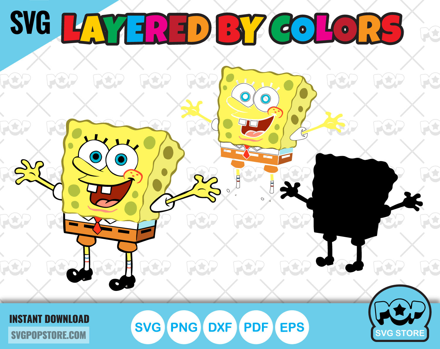 Spongebob Squarepants BIG BUNDLE 500 files, SpongeBob svg cut files fo ...