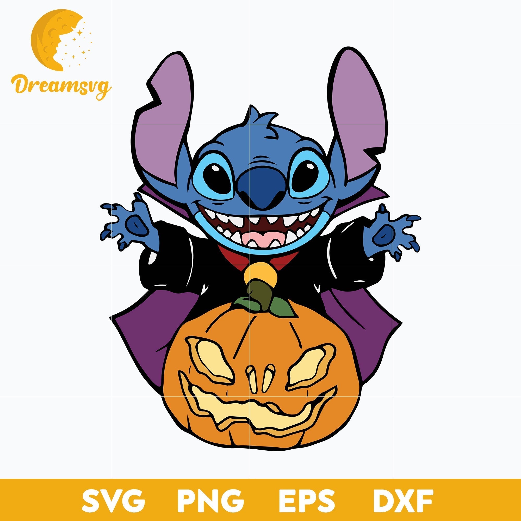 Stitch Vampire Halloween Svg, Stitch Vampire svg, Stitch svg, Hallowee