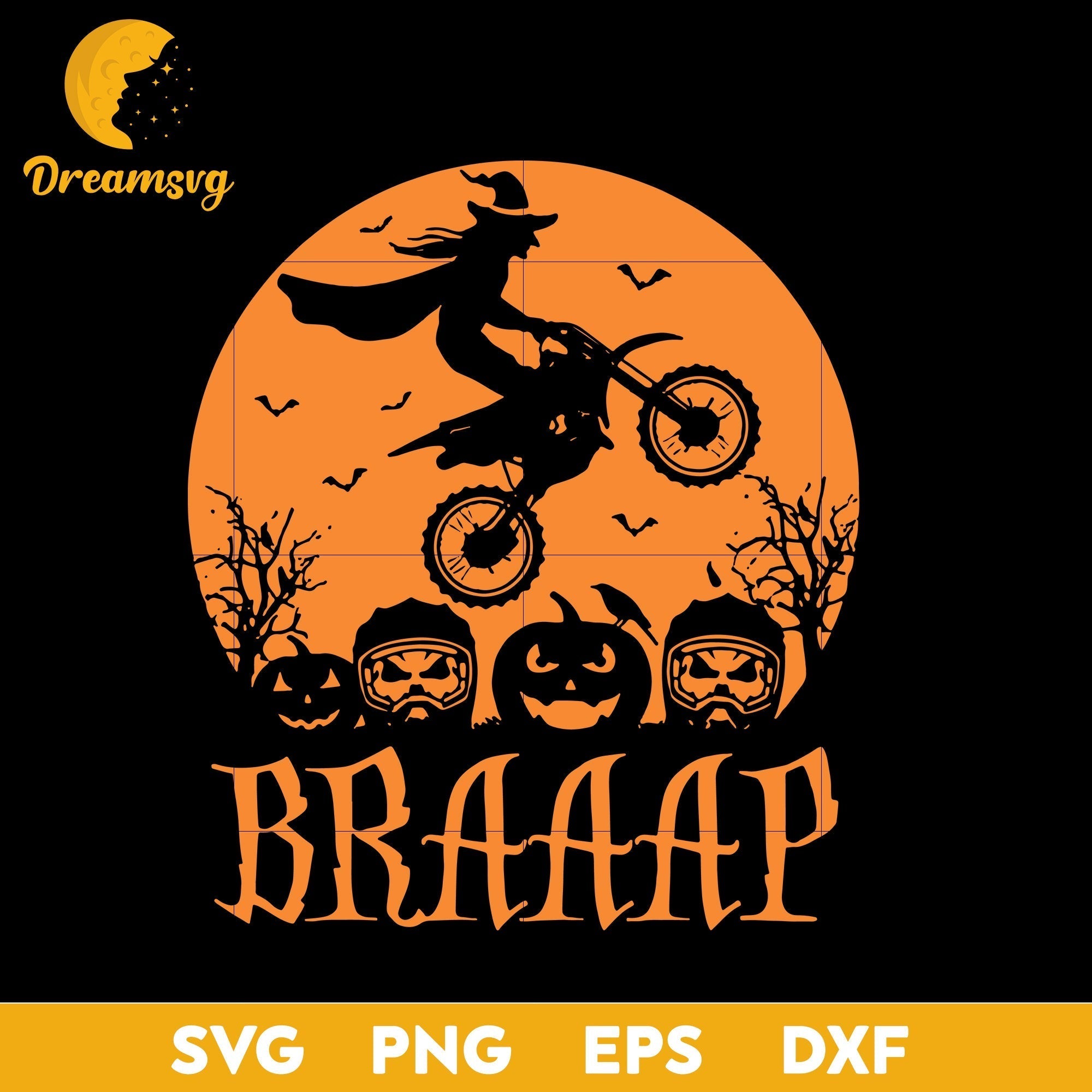 Witch braap motocross svg, Halloween svg, png, dxf, eps digital file ...